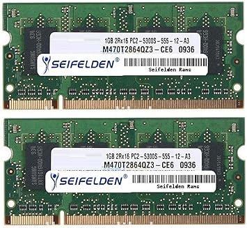 Amazon.co.jp: Seifelden 2GB (2X1GB) メモリー RAM 東芝 Satellite A300-ST4004 ...