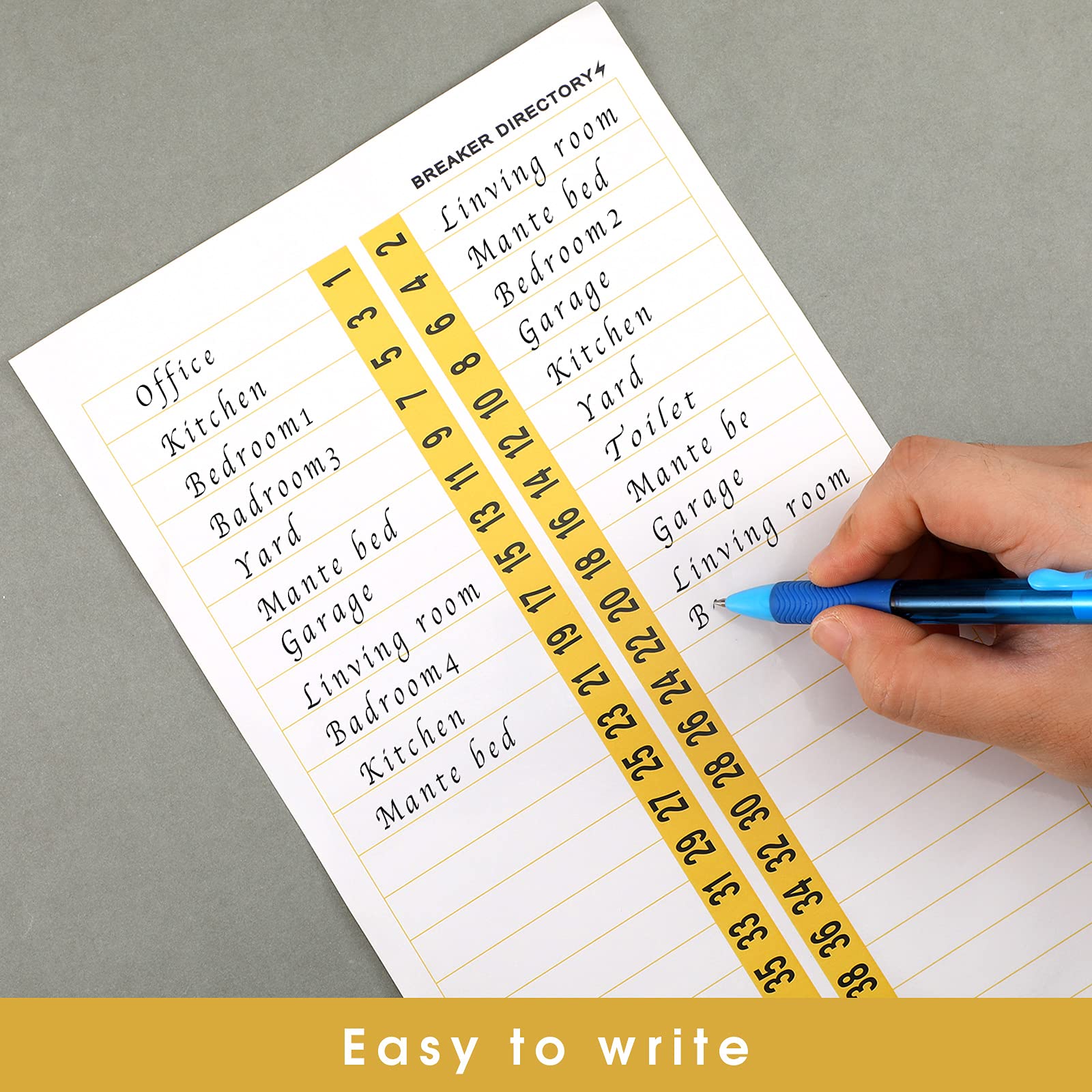 Snapklik.com : 4 Pieces Electrical Panel Label Breaker Directory Label ...