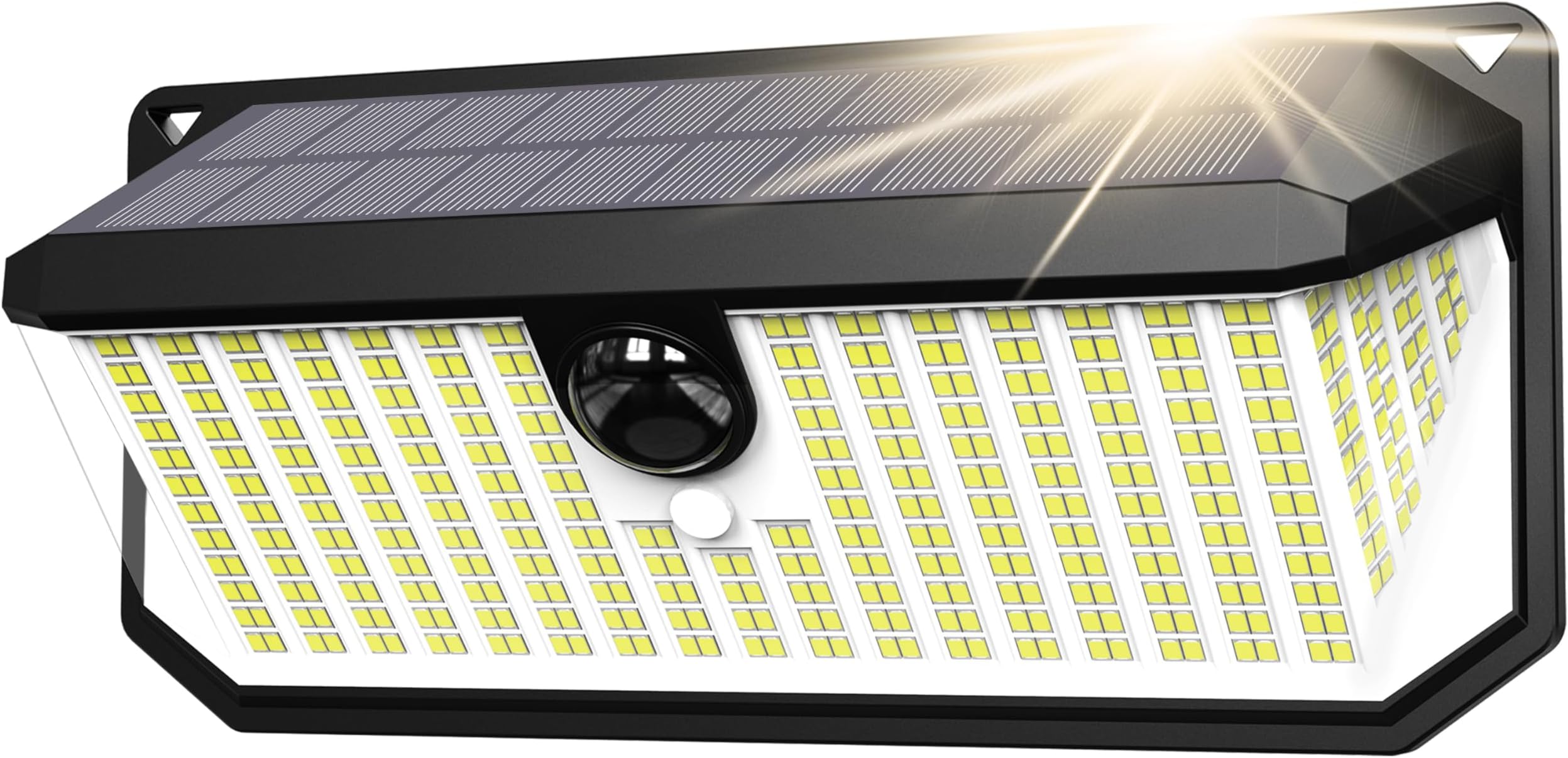 Amazon | デジタルランド(Digital Land) 100LED センサーライト ソーラー充電ライト 2個セット ブラック DL-YU160 | デジタルランド(Digital ...