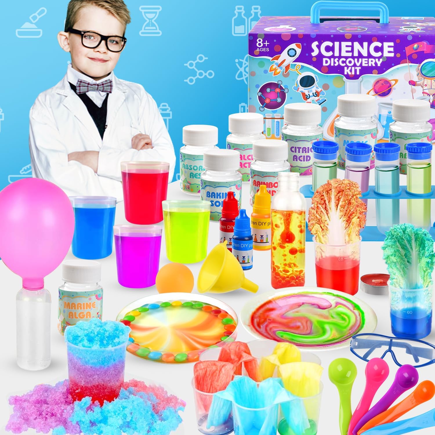 60+ Lab Experiments Science Kits for Kids Age 8-12-14, STEM Activities ...