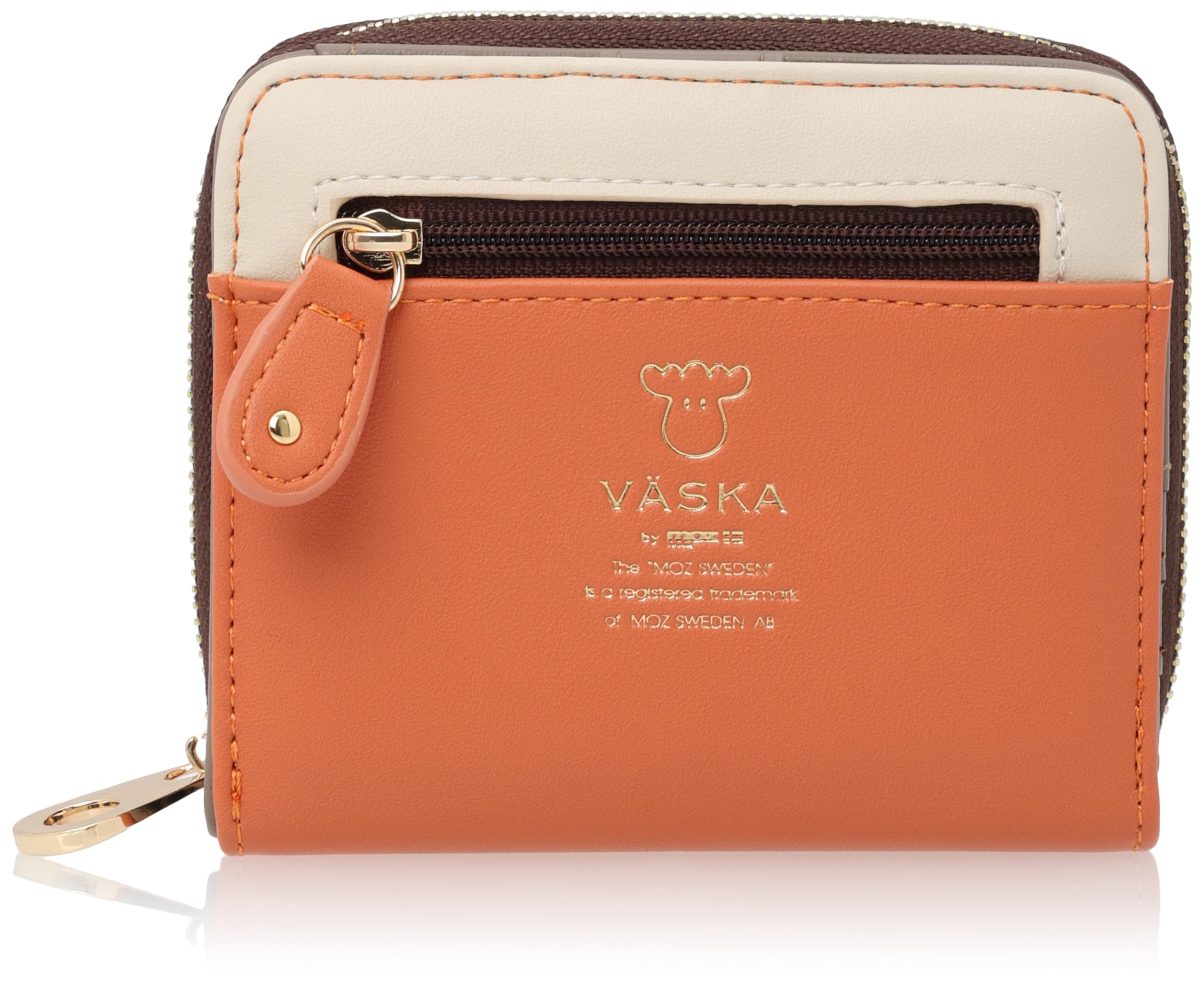 Amazon | [モズ] VASKA コンパクト 軽量 ウォレット 小銭入れ VS-0032 VASKA by ヴェスカ ラミリス・ファスナー二つ折り財布 VS-0032 レディース ...