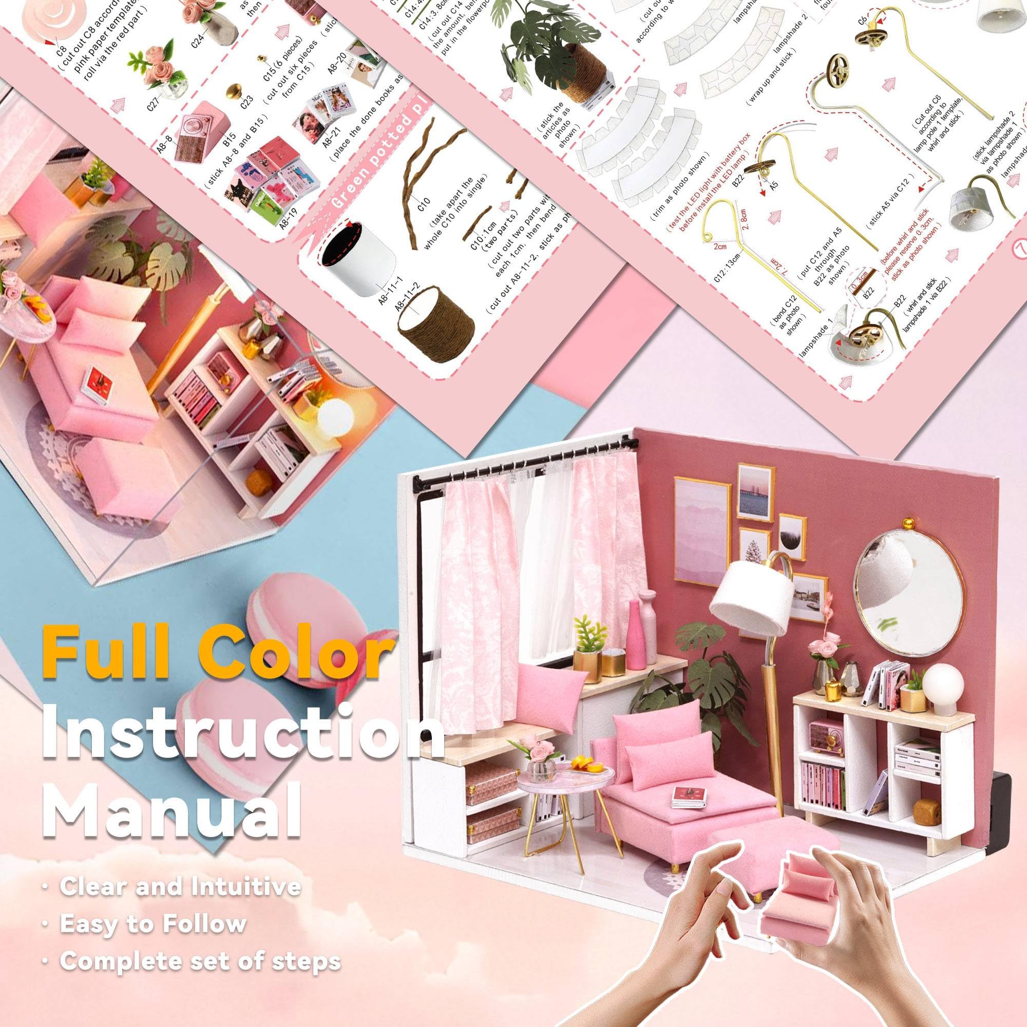 Printable Miniature Paper Furniture Templates 1Pc Mini Border Set