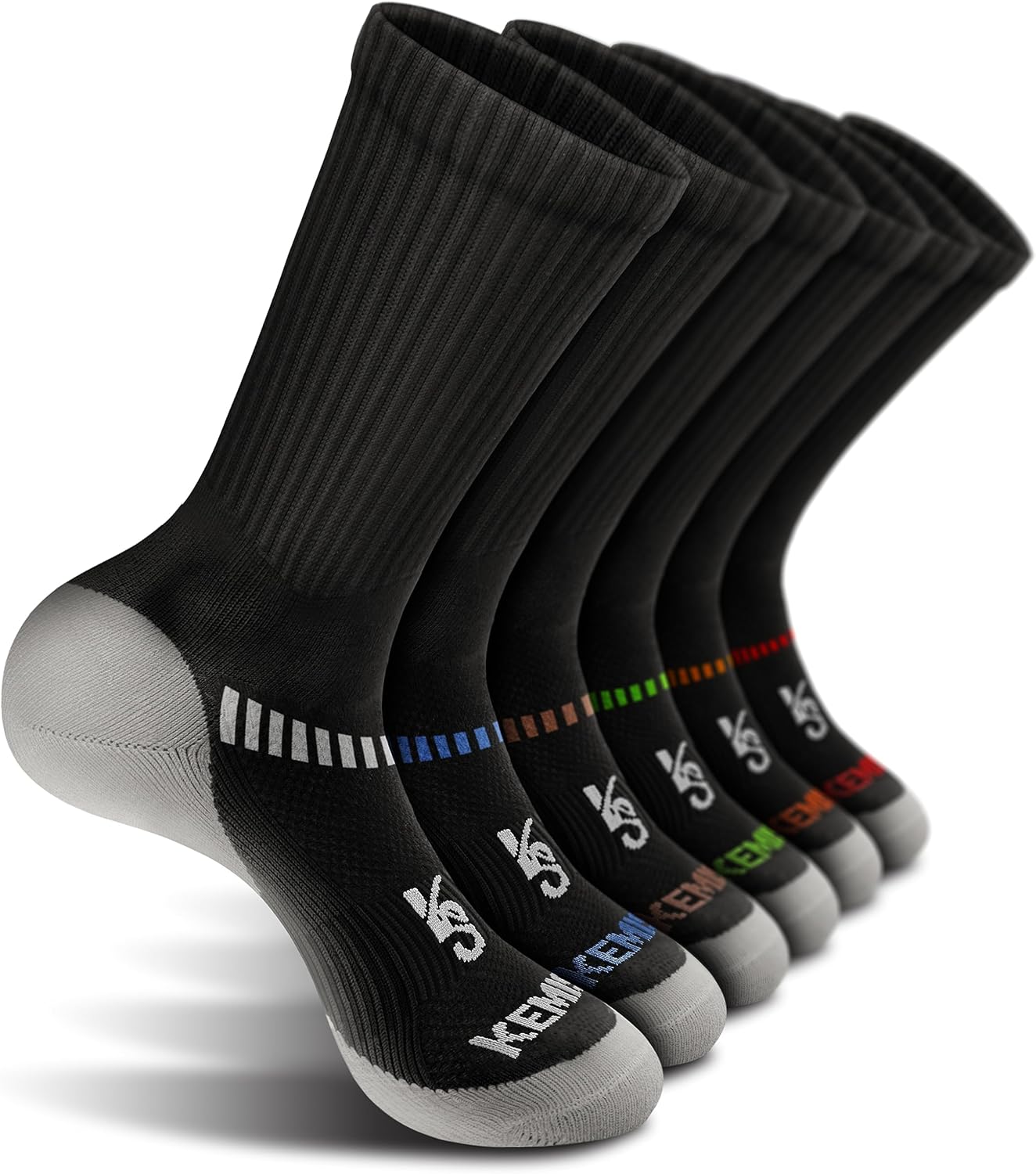 KEMISANT Chaussettes de sport rembourrées pour homme - Pour l'extérieur ...