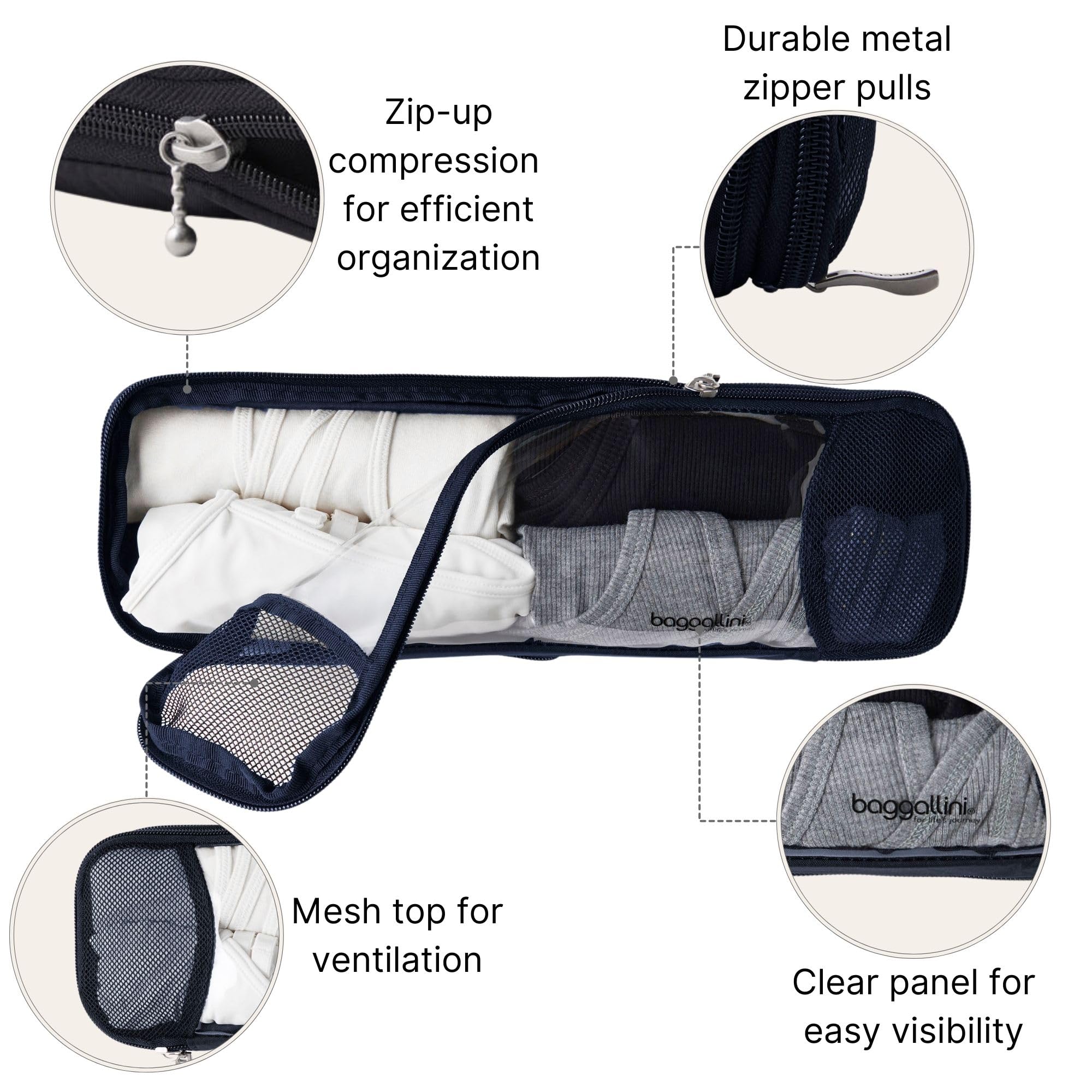 Snapklik.com : Baggallini Long Compression Cube