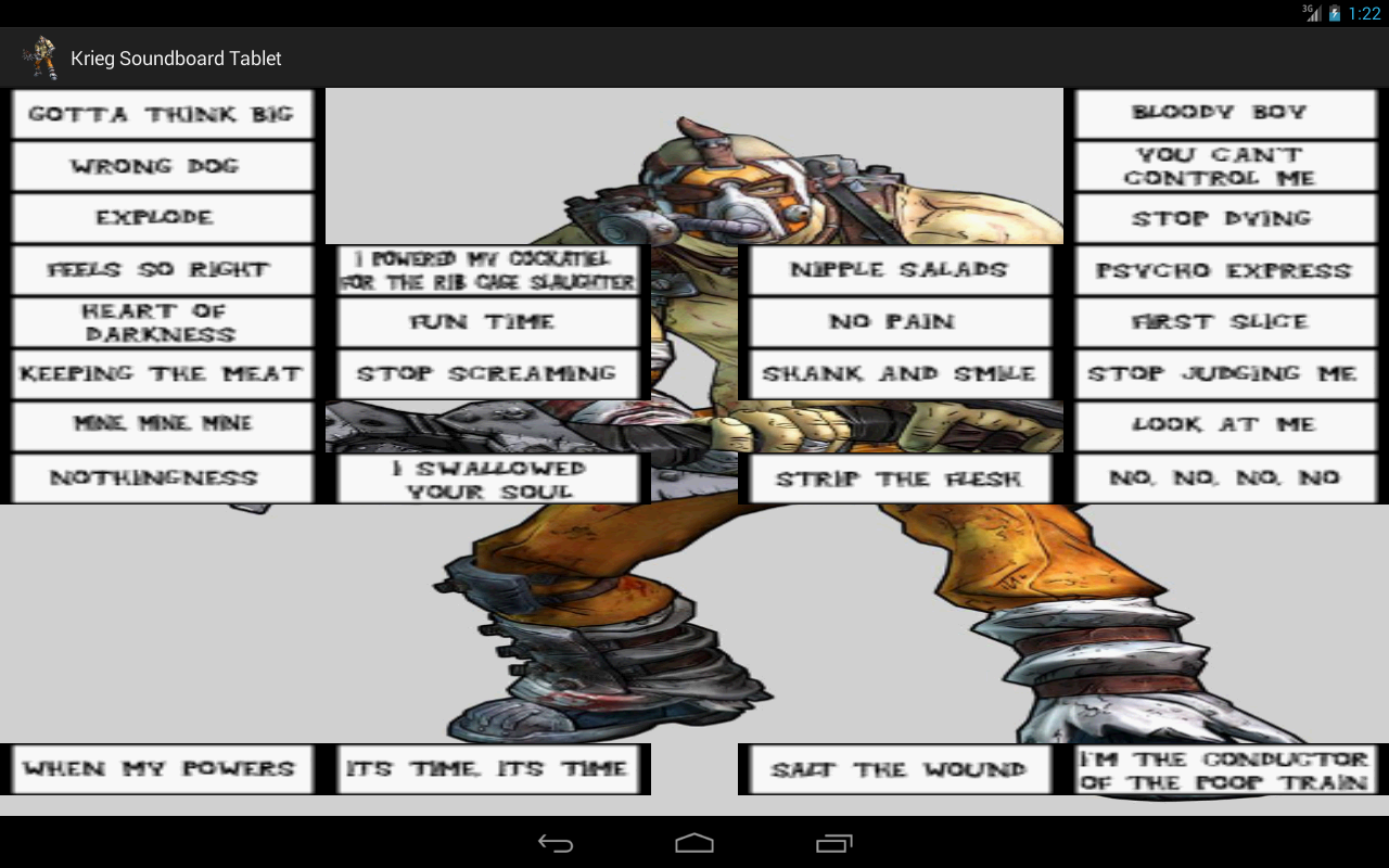 Krieg Borderlands Quotes Steam Community :: Guide :: Krieg Plays A