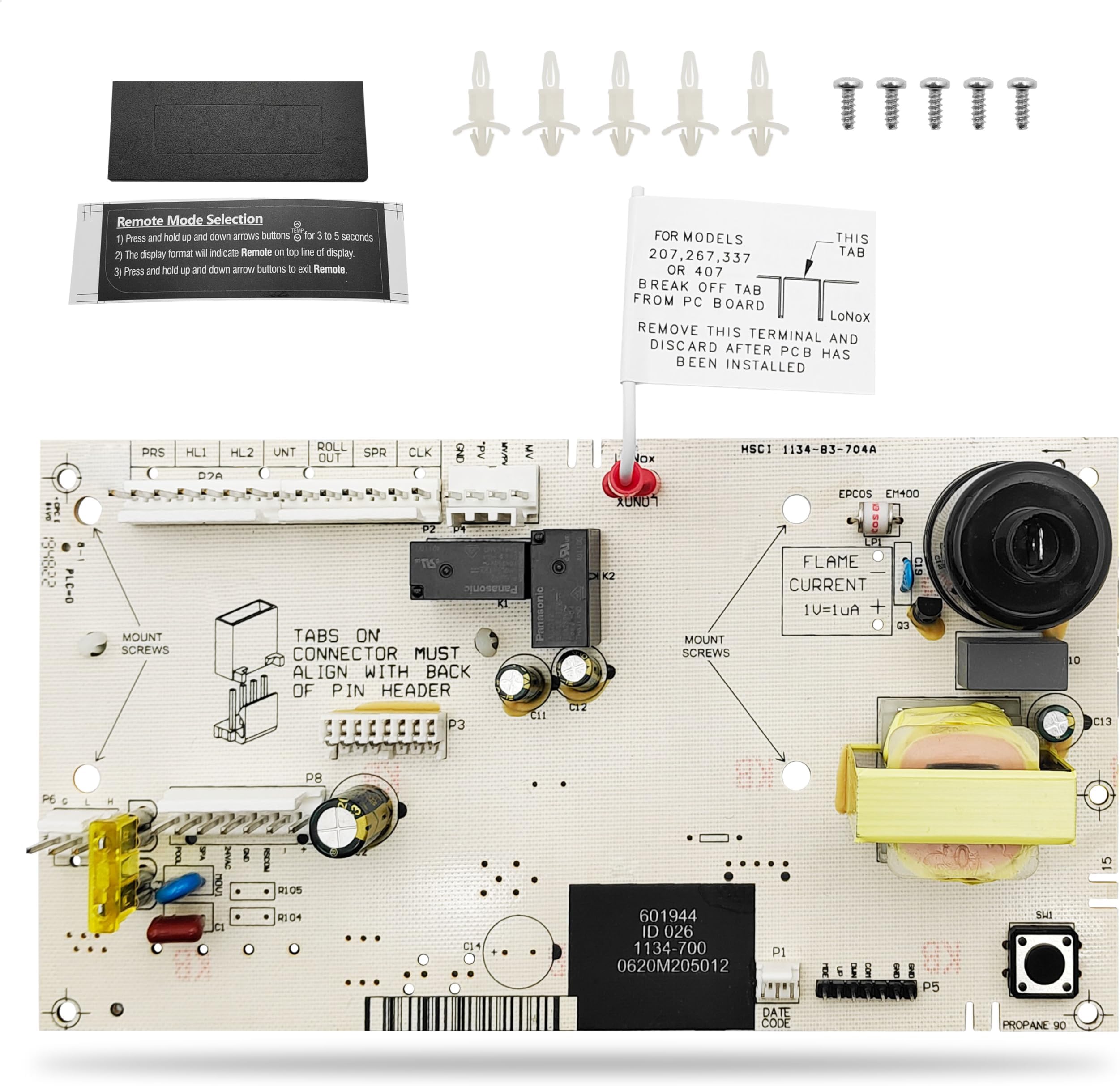 Amazon.com : 013464F PC Board Control Replacement for Raypak Digital ...