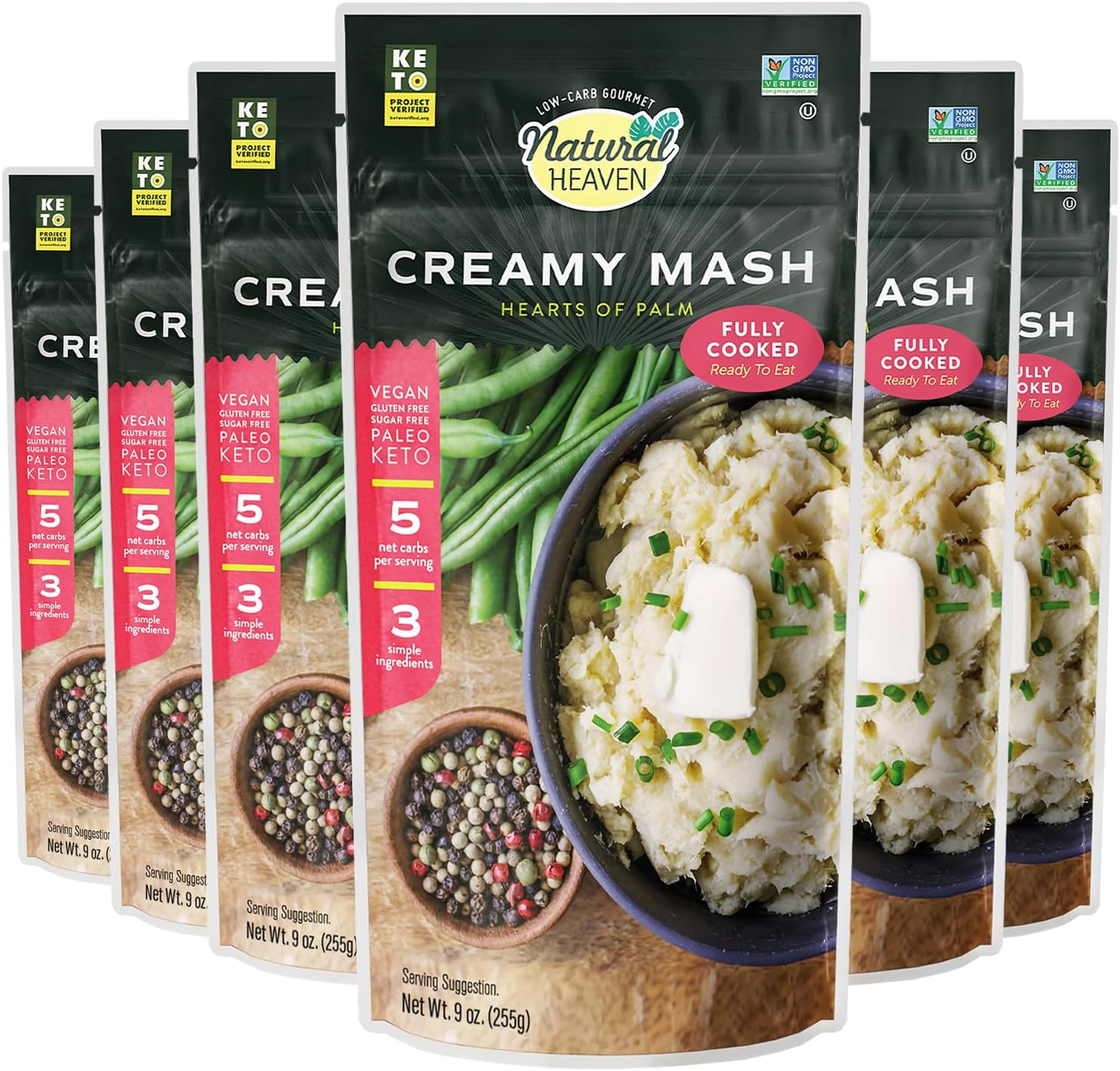 Amazon.com : Natural Heaven Hearts of Palm Creamy Mash - Low-Carb and ...