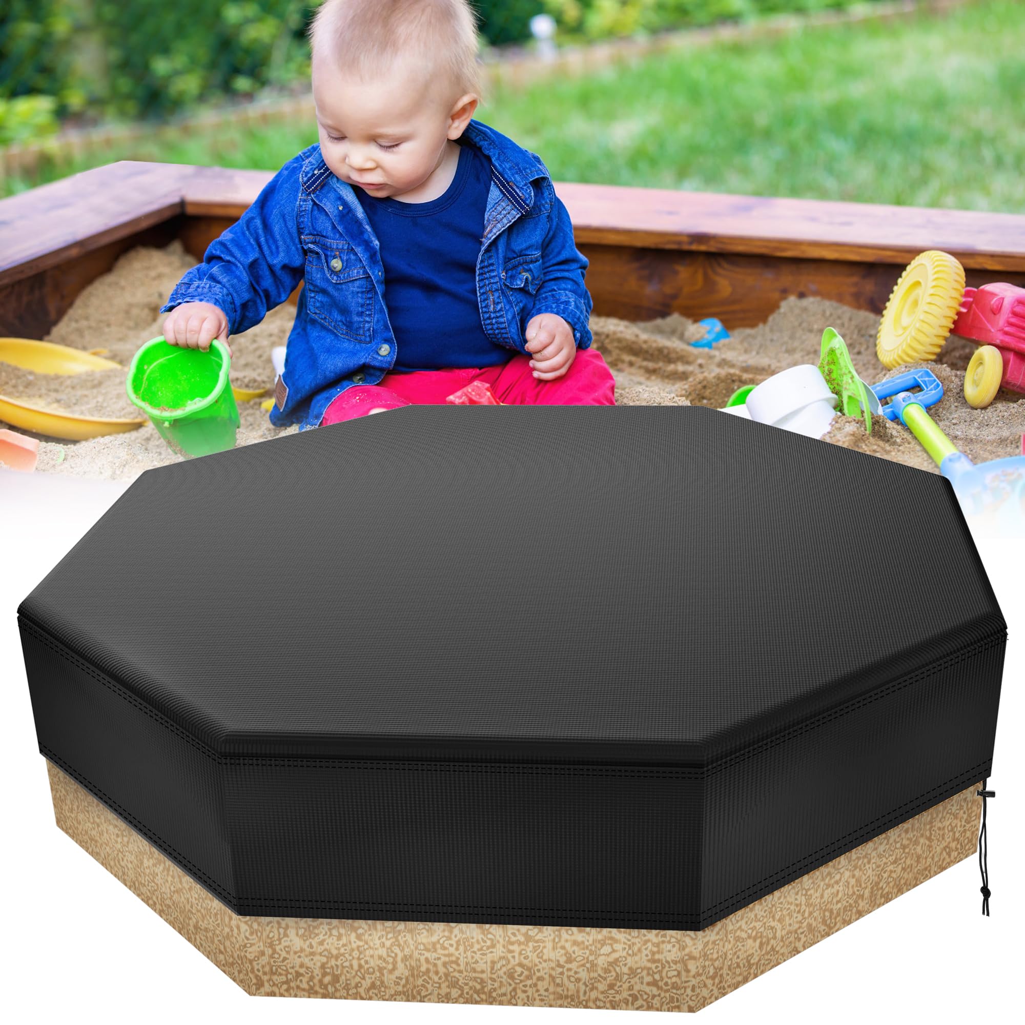 Windproof Sandbox Cover 84x84 Octagon Sandbox Cover - Waterproof ...