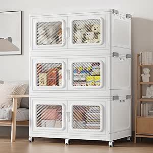 Amazon.com: BROVIEW 660Qt Extra Large Stackable Storage Bins with Lids ...