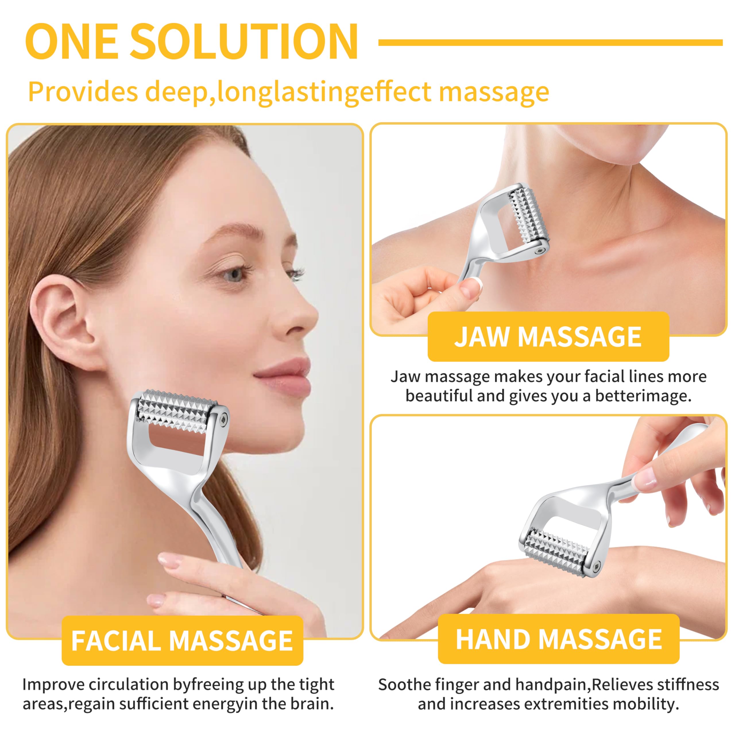 Massage Roller,Acupuncture Roller for Muscle Pain Relief, Acupressure ...