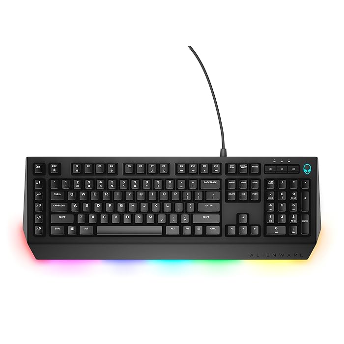 Buy Dell Alienware AW568 Advanced Gaming Keyboard, Customisable AlienFX ...