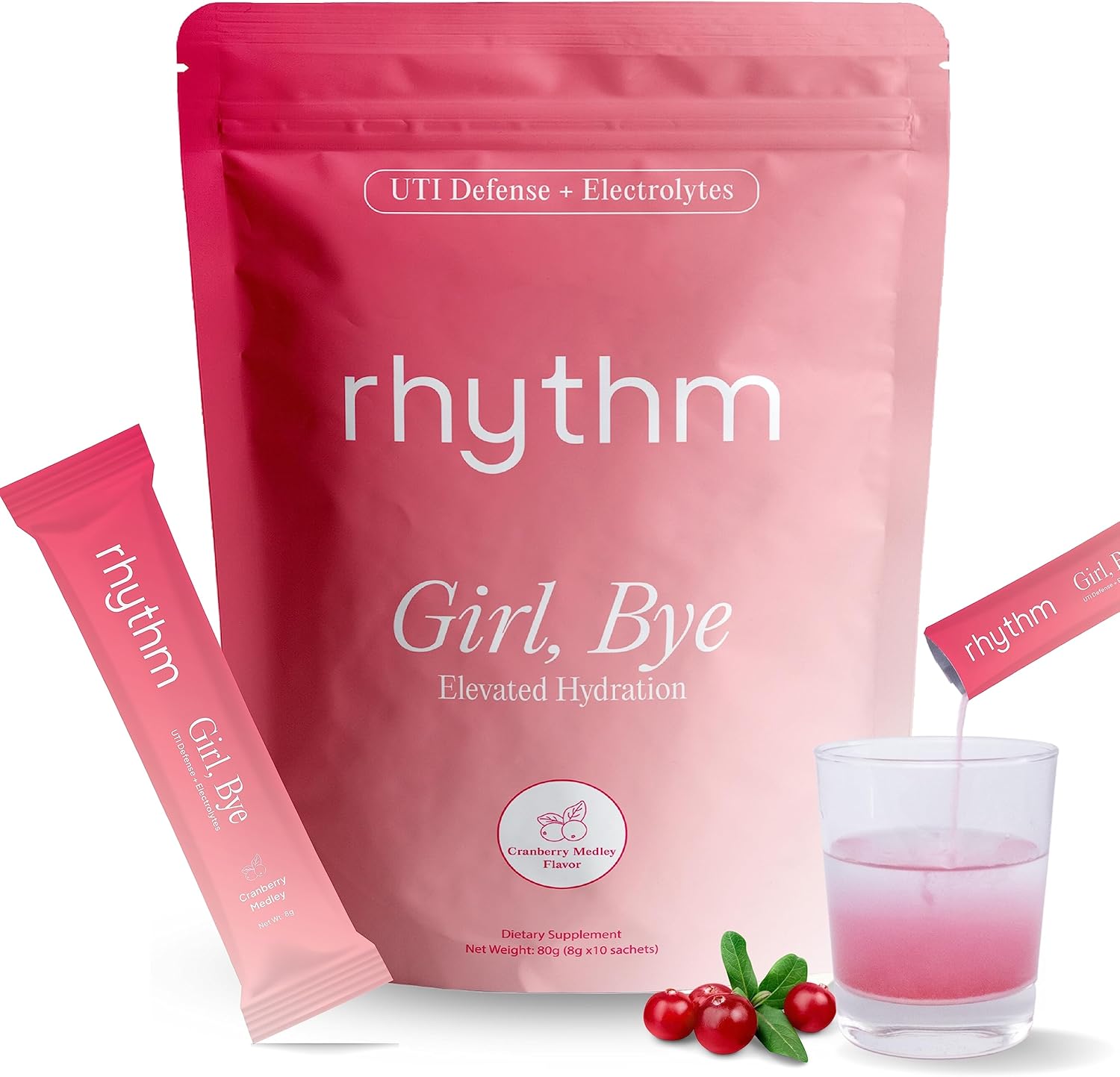 Amazon.com: Girl, Bye UTI Relief & Defense D-Mannose + Cranberry Drink ...