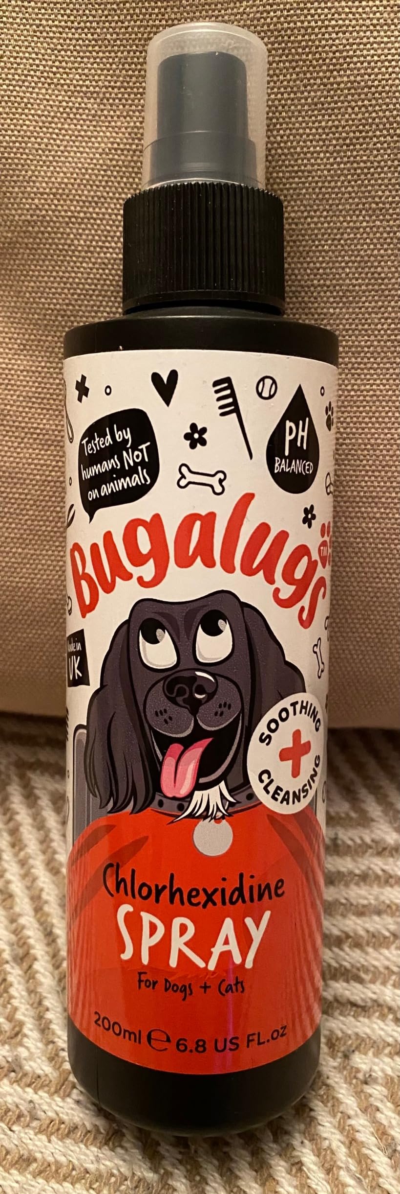 BUGALUGS Chlorhexidine Dog Spray for pawly skin - dog grooming pet ...