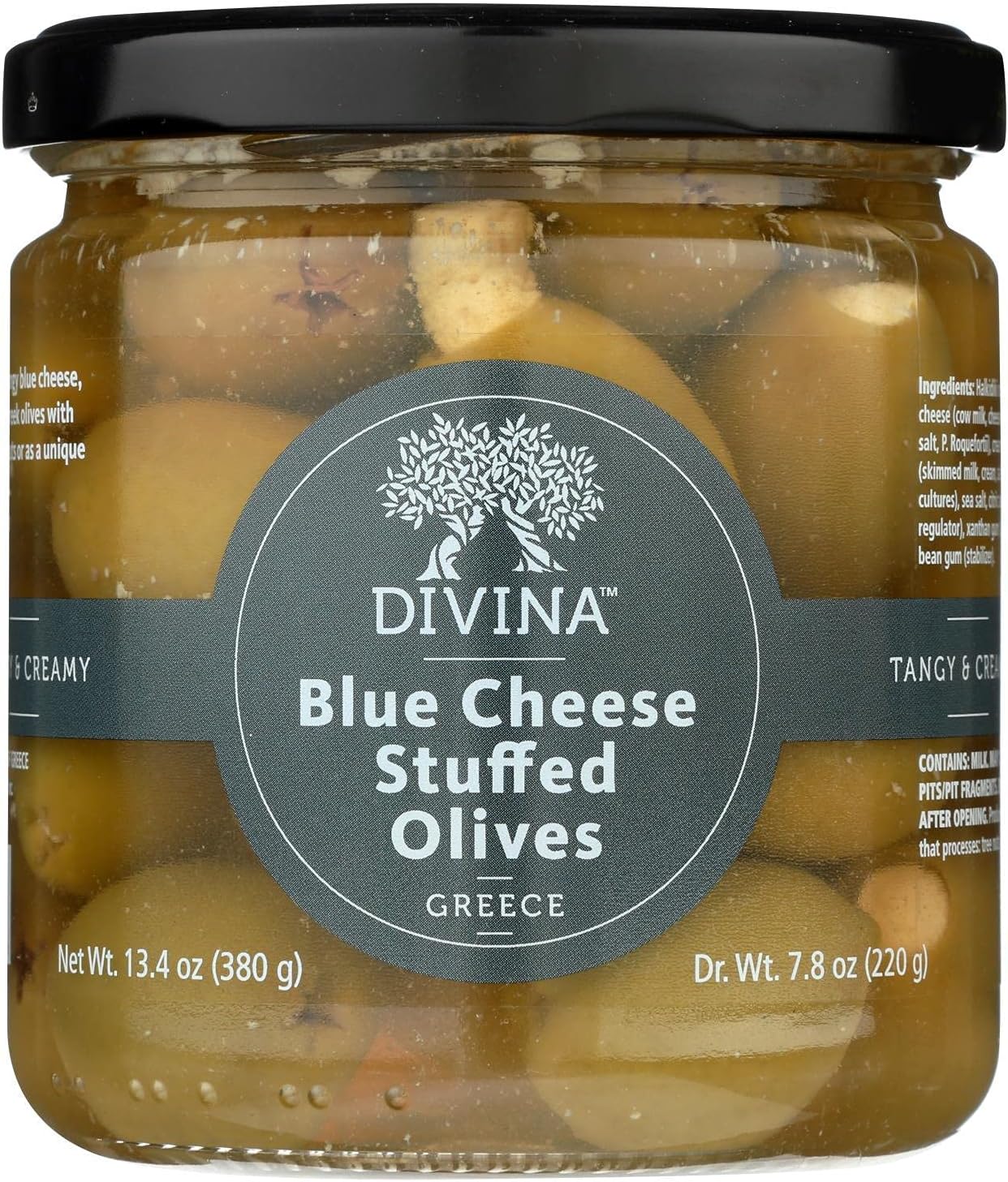 Amazon.com : Divina Olives Stuffed With Blue Cheese, 7.8 Ounce (Pack of ...