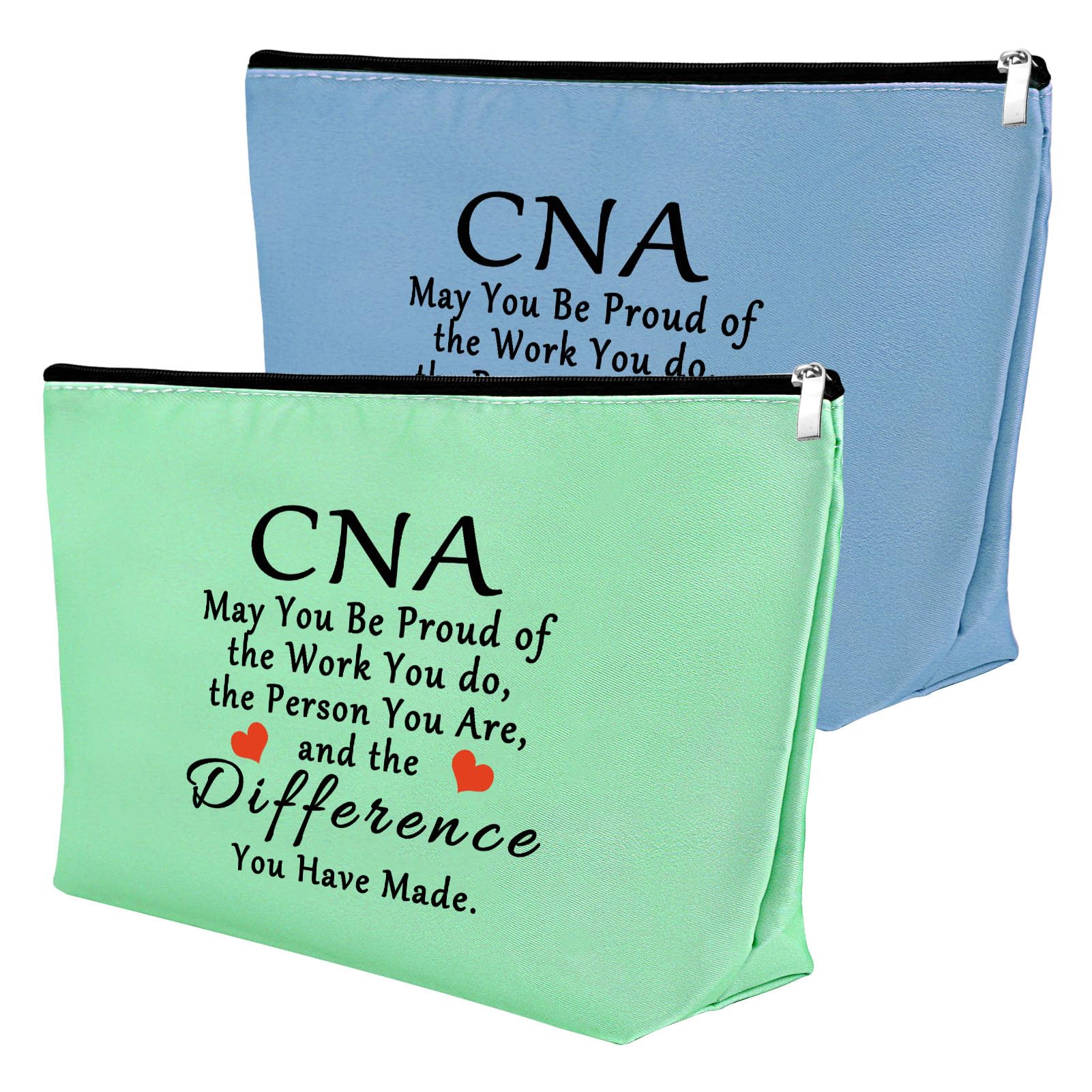 Amazon.com: 2Pcs CNA Week Gifts Makeup Bags CNA Appreciation Gifts ...