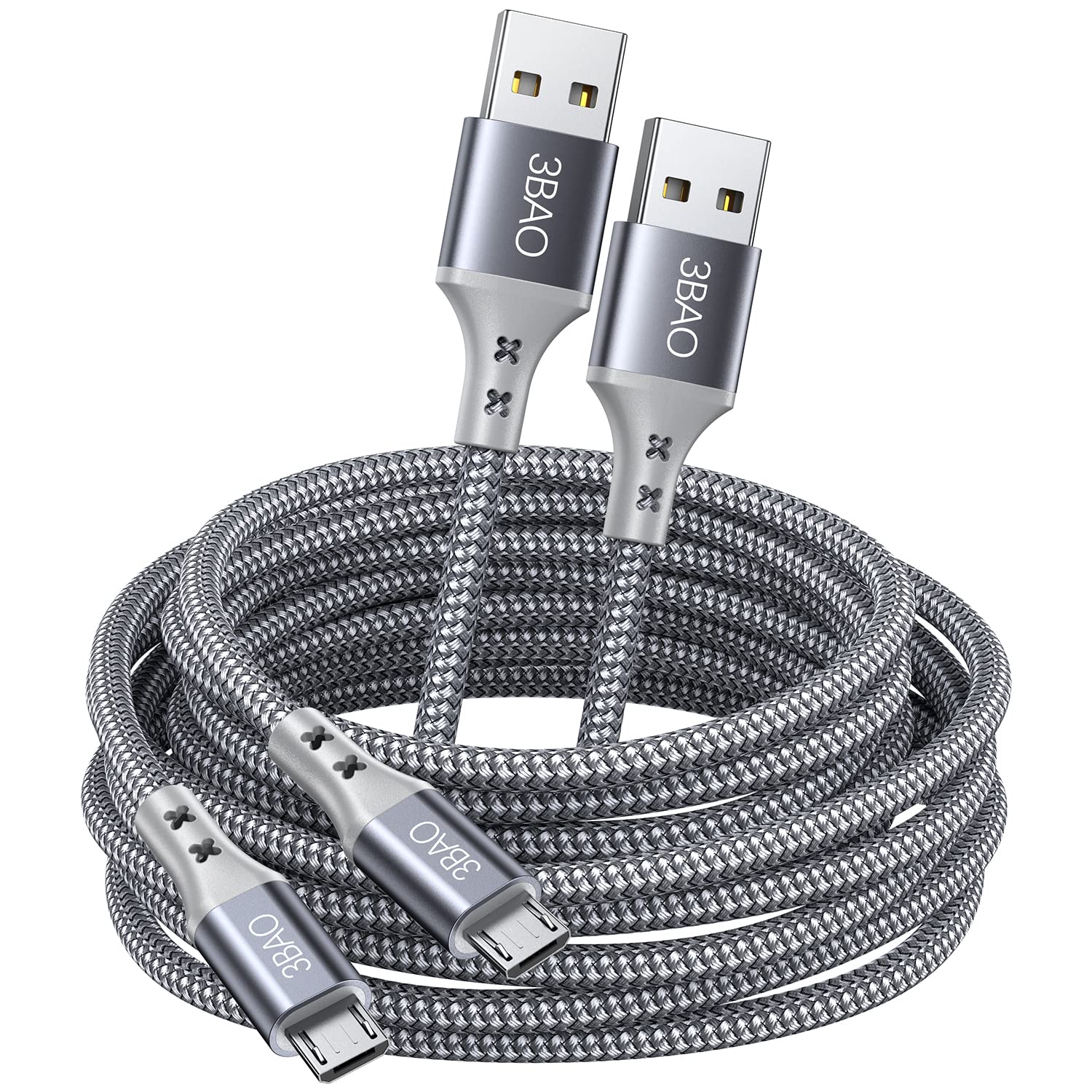 Micro USB Cable (2Pack 3M), Android Charger Micro USB Charge Cable ...