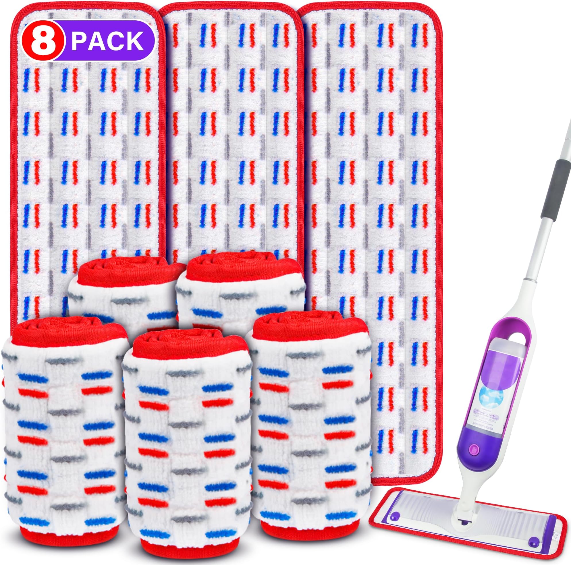 Amazon.com: VanDuck Reusable Mop Pads Compatible with Swiffer Power Mop ...