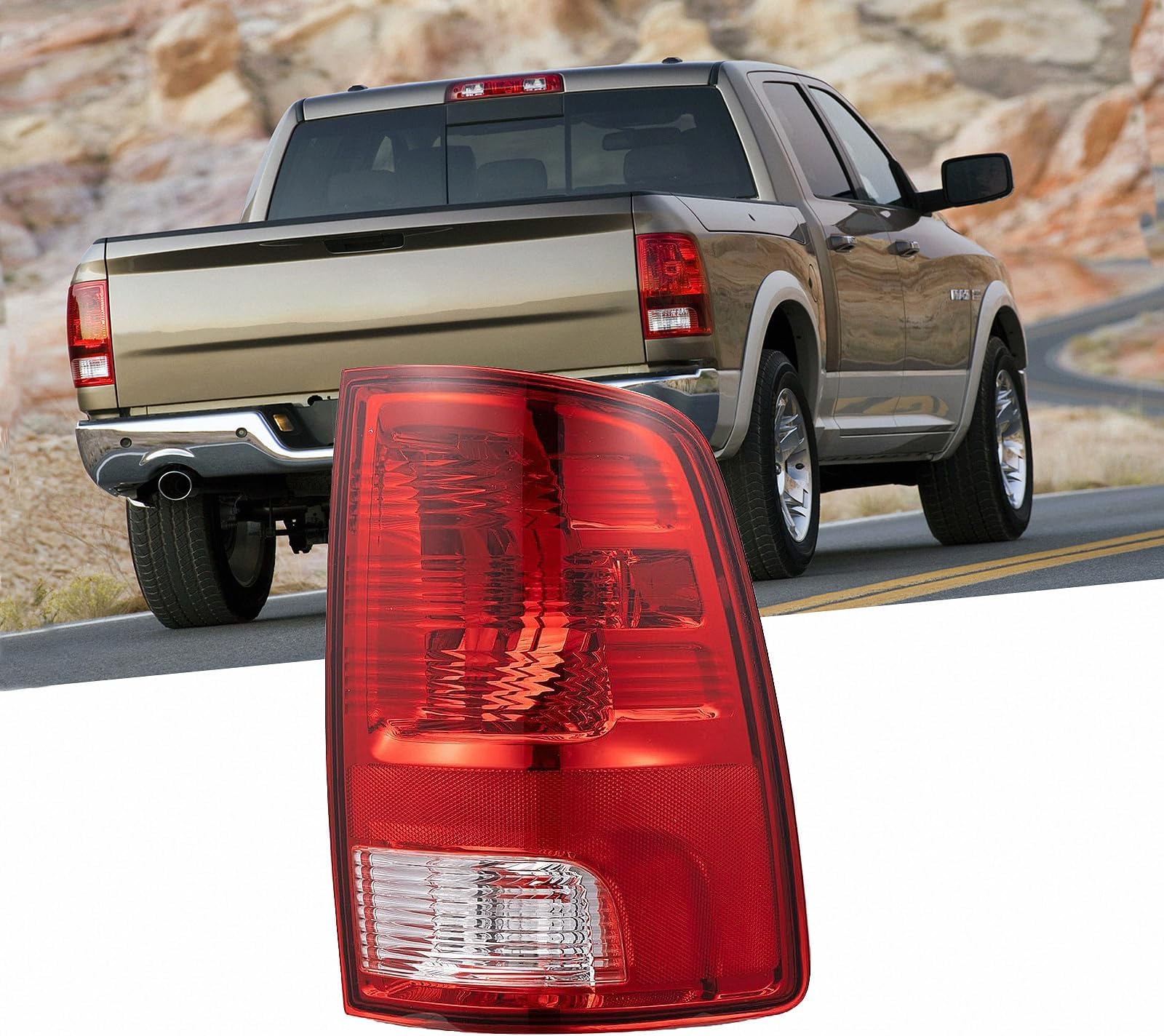 Maureen Rear Tail Light Assembly Compatible With 2009-2018 Dodge Ram ...