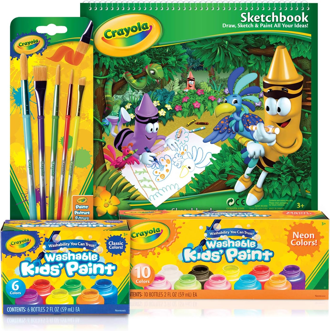 CRAYOLA 04 1984 140 Piece Favourites Inspiration Set, 64 Crayons, 24 ...