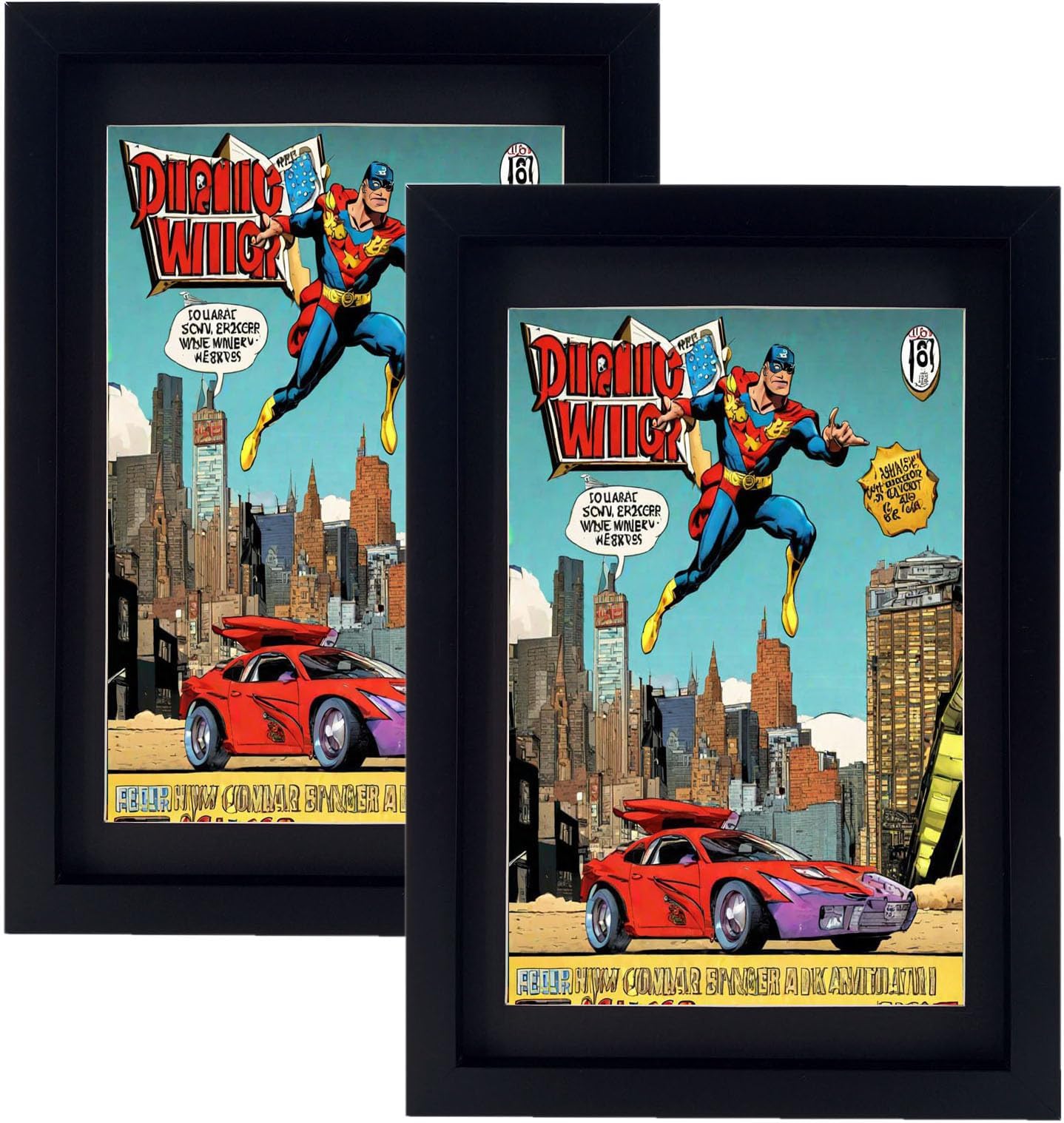 Amazon.com - Perfect Cases and Frames Quad (4) Comic Book Frame - Holds ...