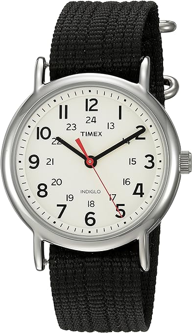 Amazon.com: Timex Unisex Weekender 38mm Watch – Silver-Tone Case Cream ...