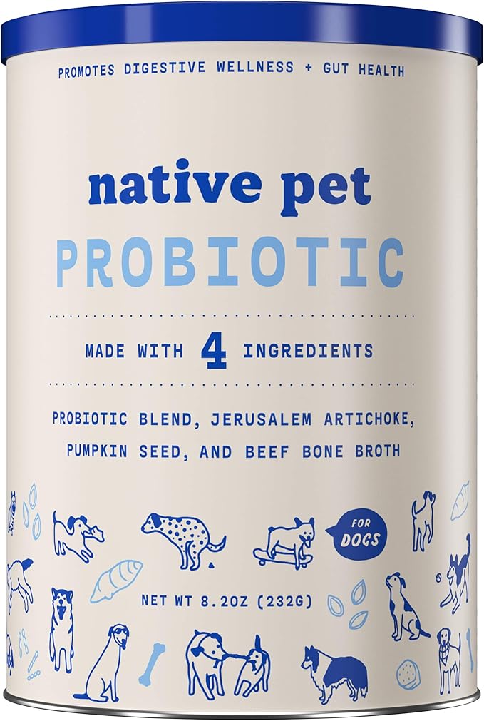 Amazon.com : Native Pet Probiotic for Dogs - Vet Created Probiotic ...
