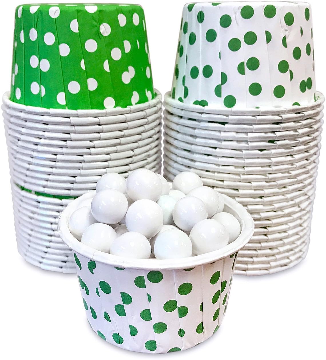 Amazon.com: Nuogo 500 Pcs 1.5 oz Disposable Souffle Cups Mini Paper ...