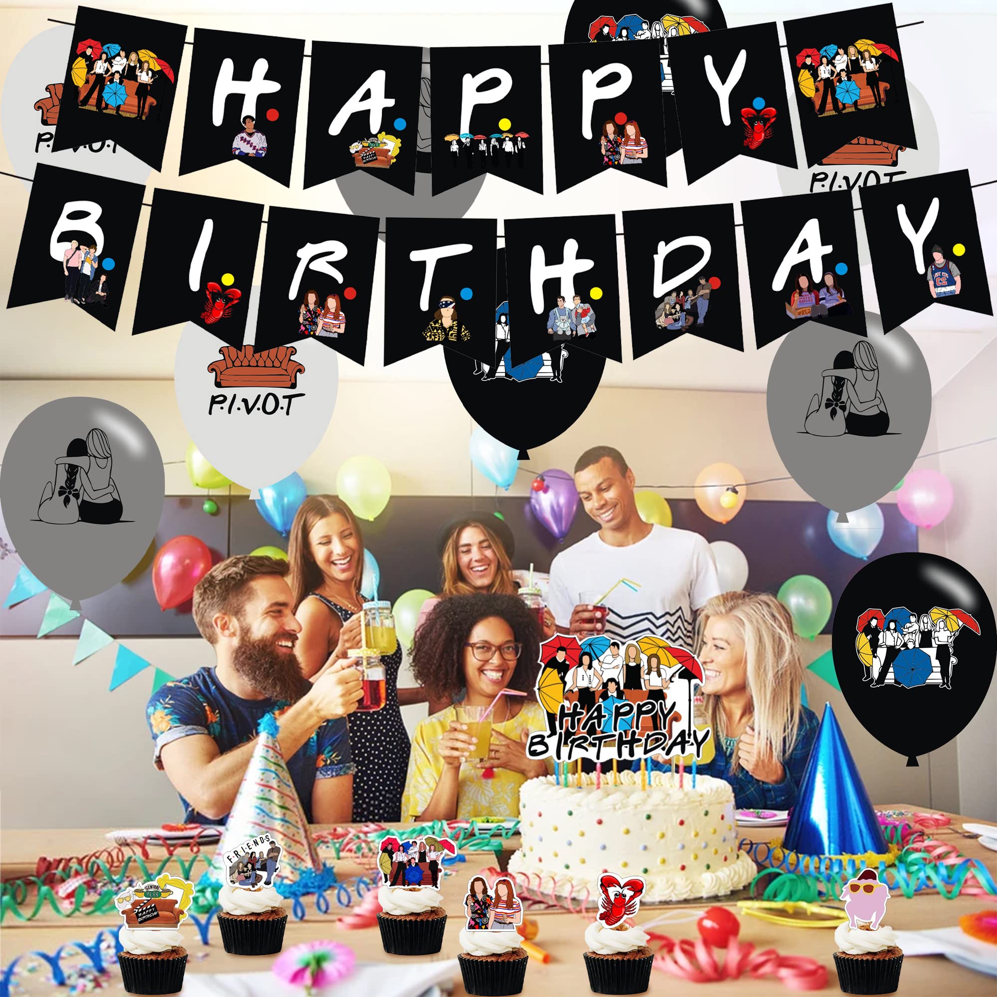 Friends Themed Party Decorations,Friends TV Show Party Supplies Set ...