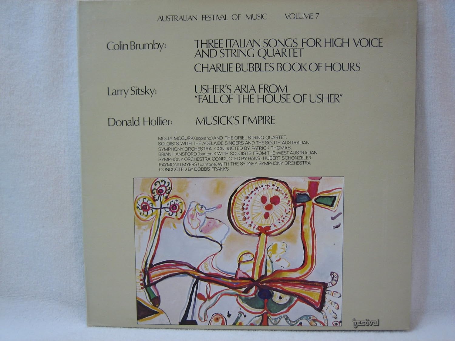Colin Brumby, Larry Sitsky, Donald Hollier, Patrick Thomas, Hans-Hubert ...