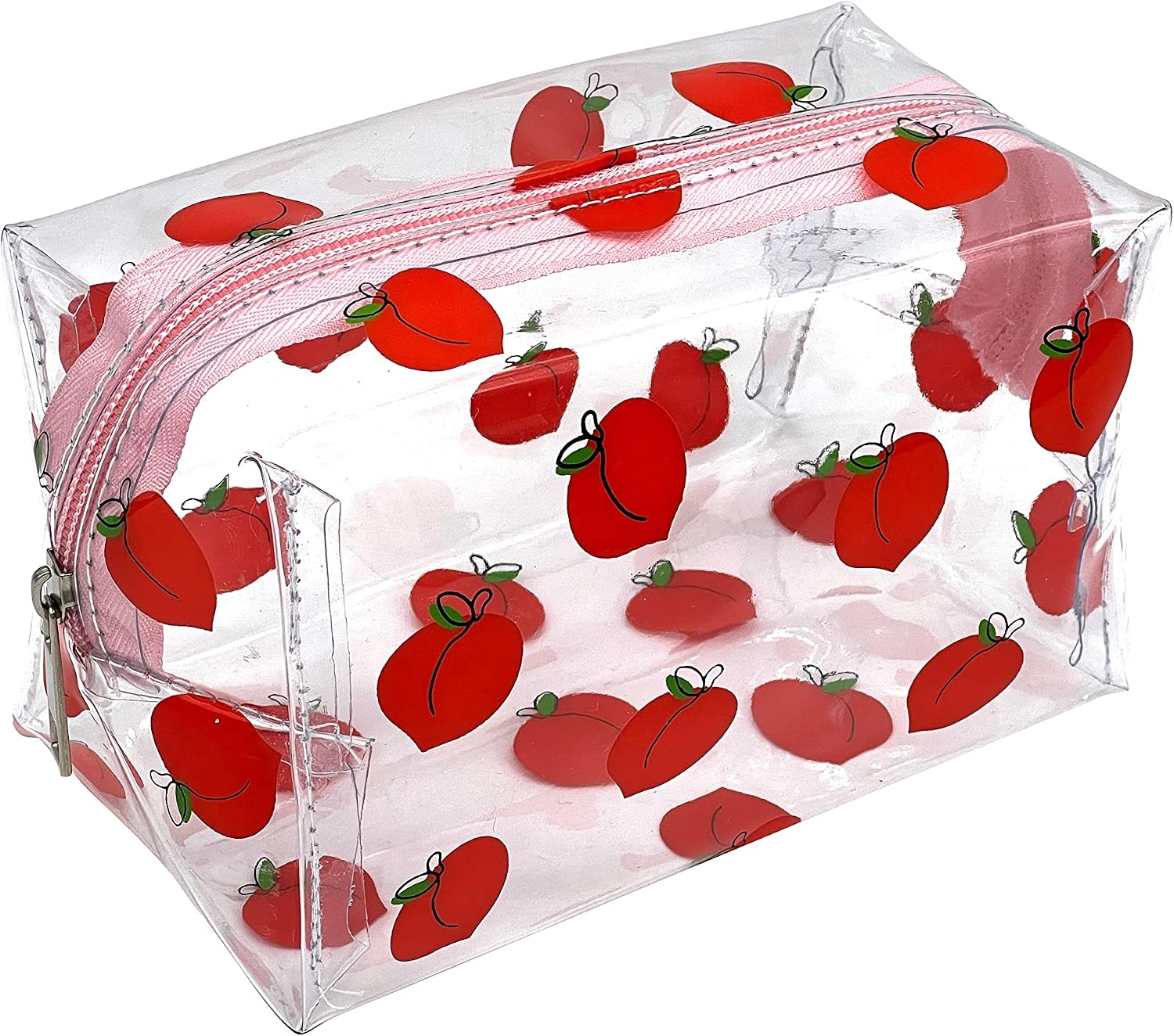 Amazon.com : ZMZZ Cute makeup bag, transparent portable makeup bag ...