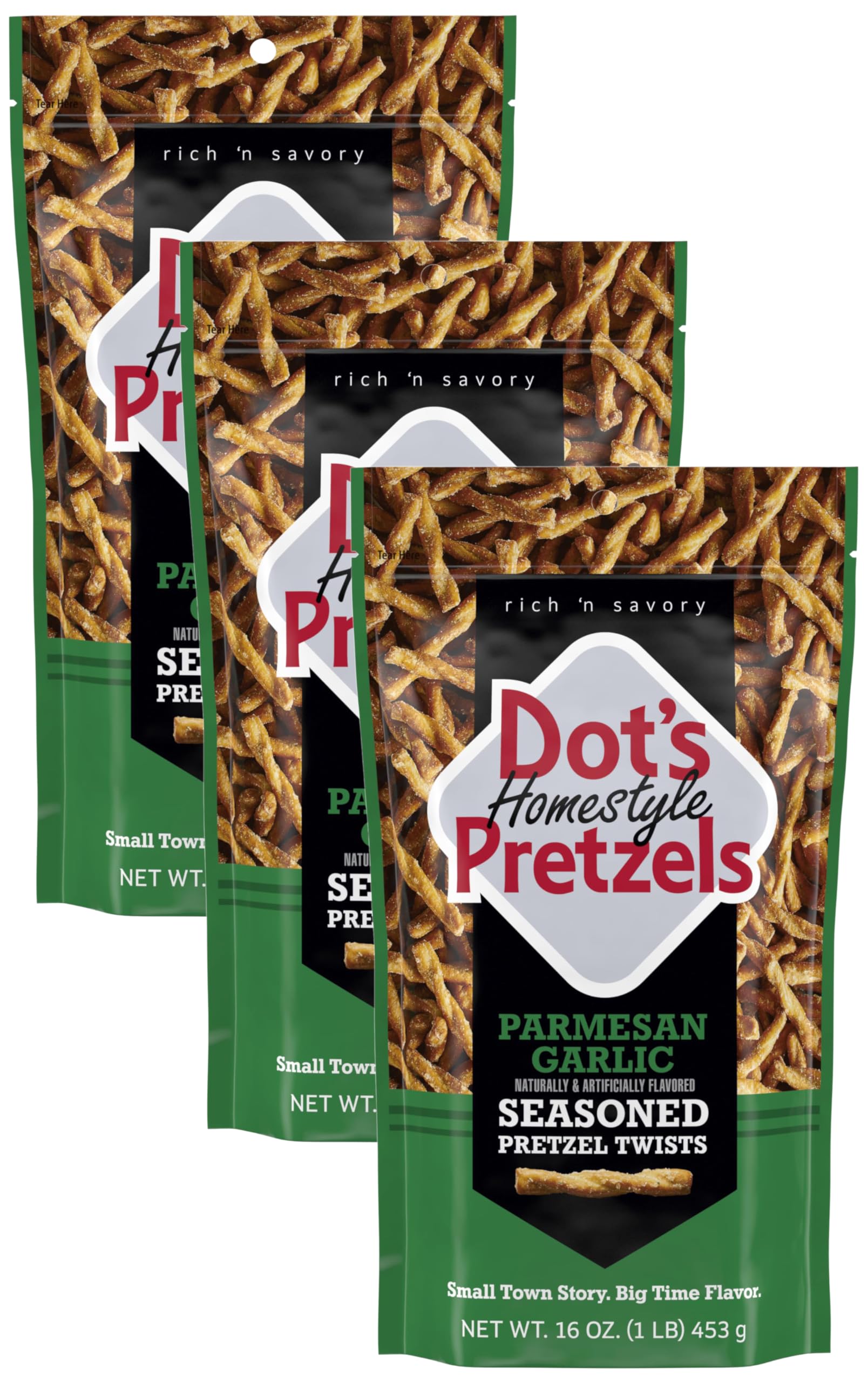 Amazon.com : Dot's Pretzels Parmesan Garlic Seasoned Pretzel Twists ...