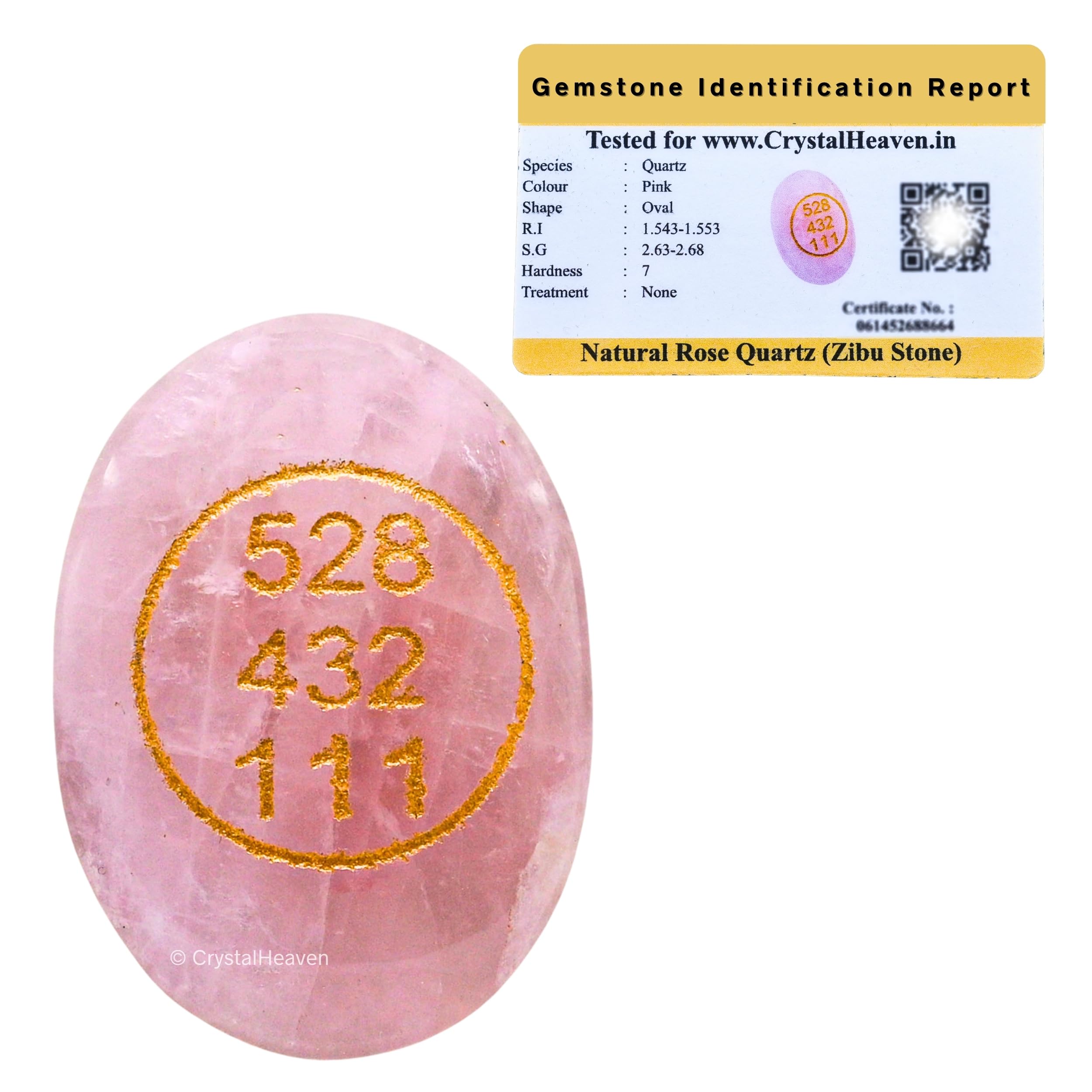 Certified Rose Quartz Zibu Symbols Crystal For Love Switch - Love Stone ...