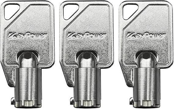 (3) KeyPower HBL1209RKL Barrel Keys for Hubbell 2101 Locking Switch ...