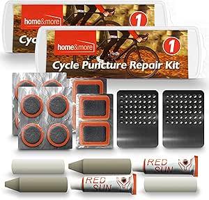 SOL 20pcs Cycle Puncture Repair Kit, Bike Tyre, MTB Tire Self-Adhesive ...