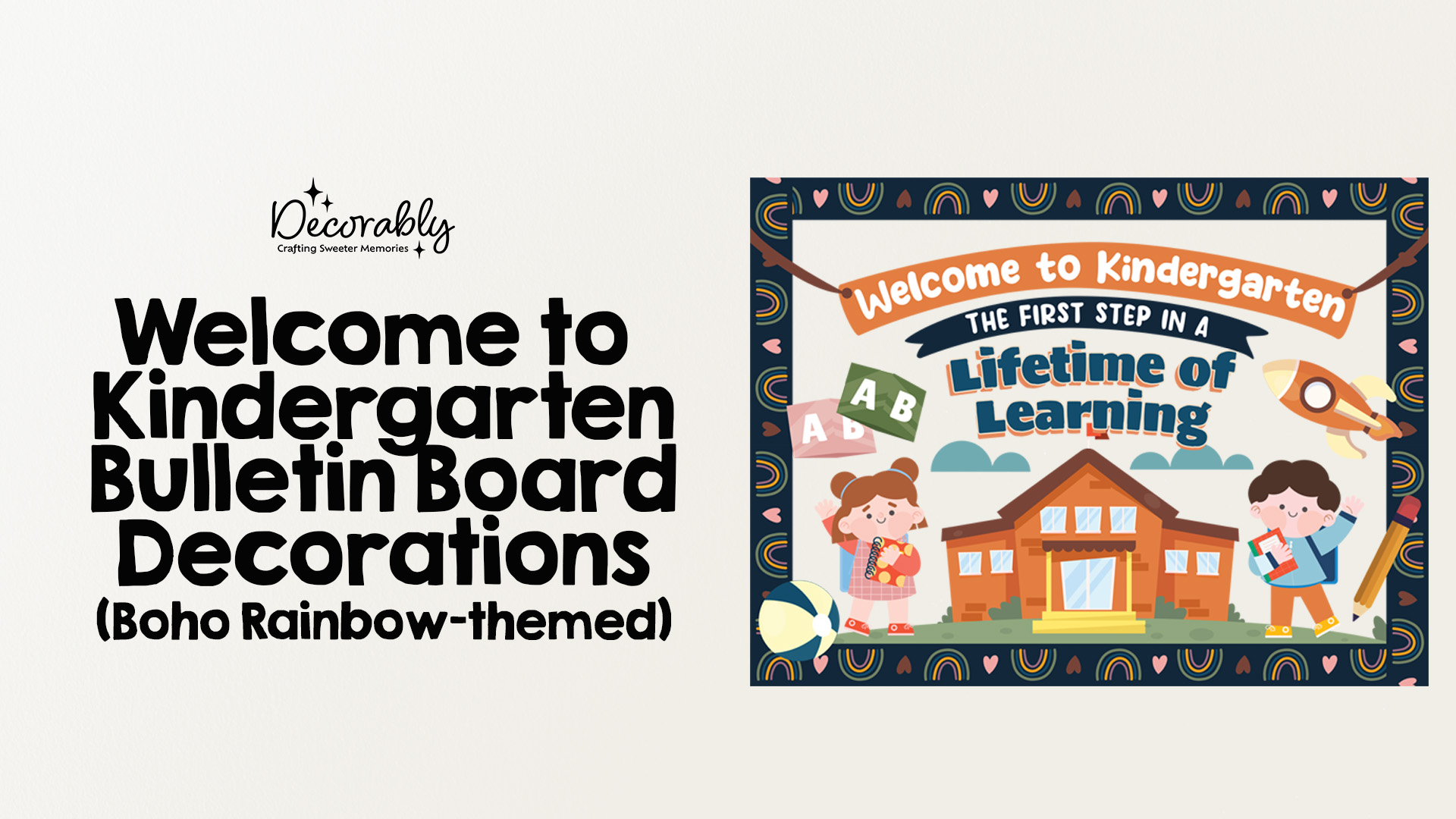 Welcome Bulletin Board 67 Pieces Simply Boho Welcome Classroom Bulletin ...