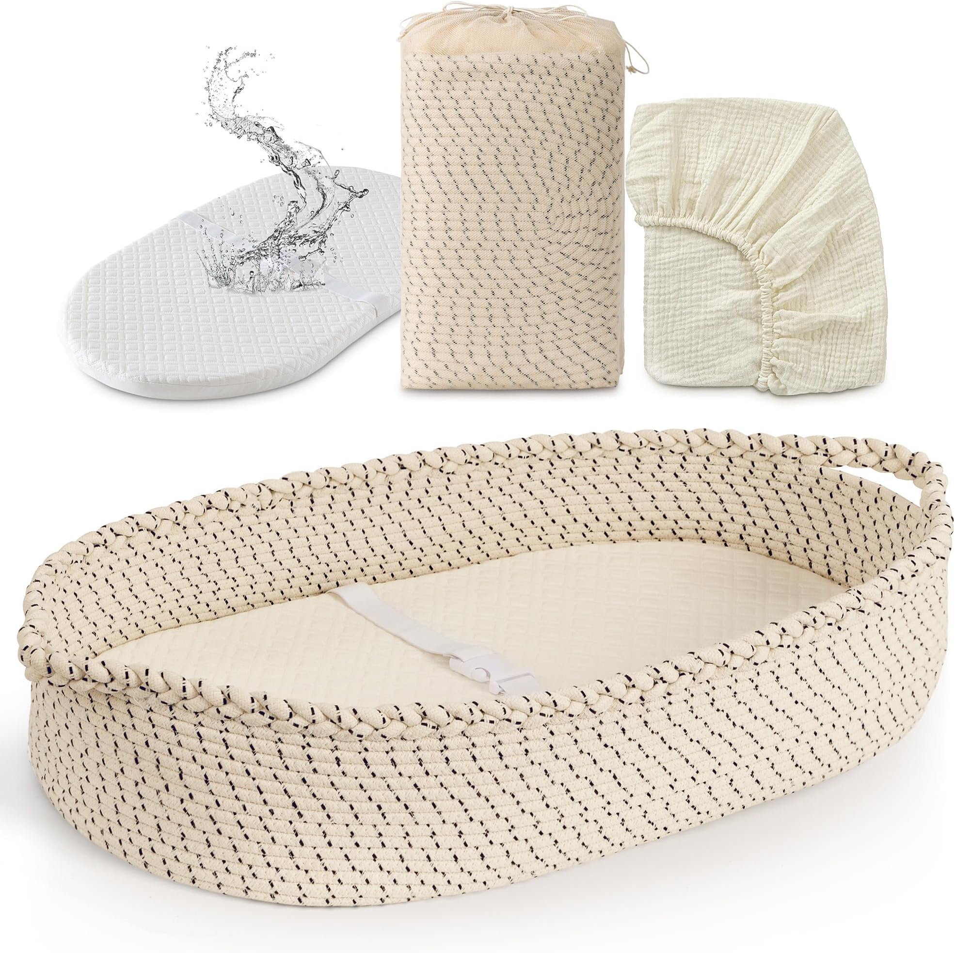 Amazon.com : Baby Changing Basket, Baby Changing Pad with Diaper Caddy ...