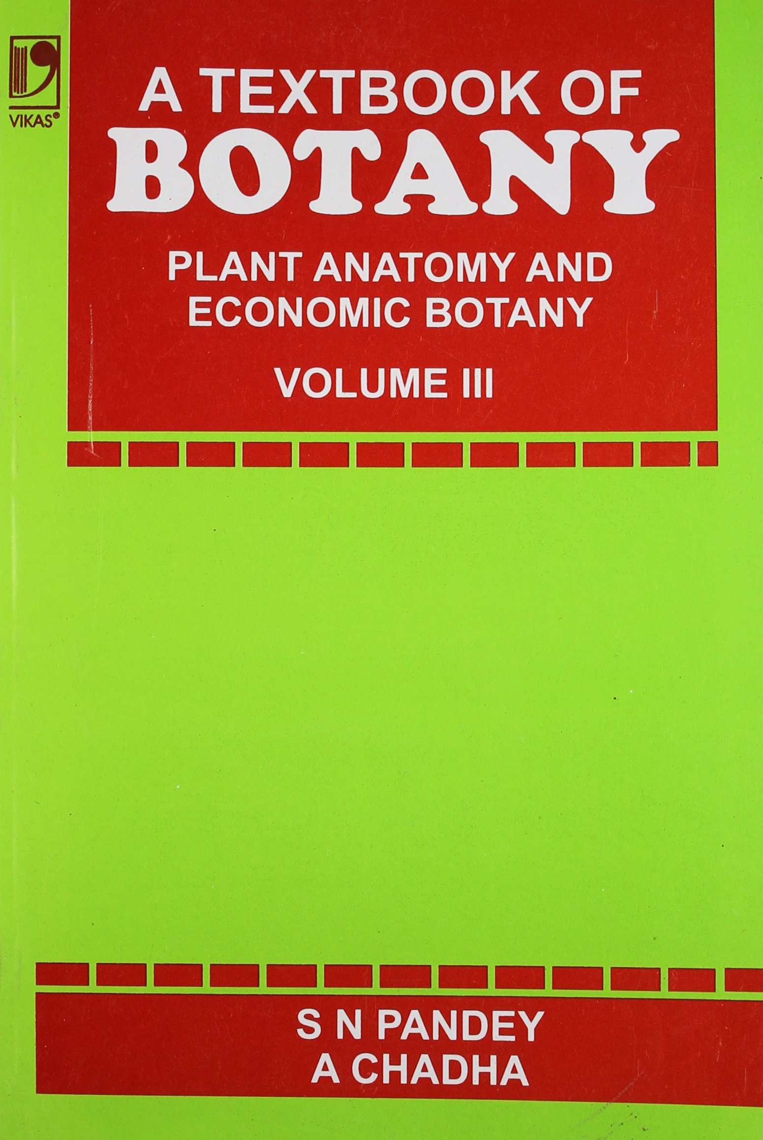 Buy A Textbook of Botany Volume - III Book Online at Low Prices in ...