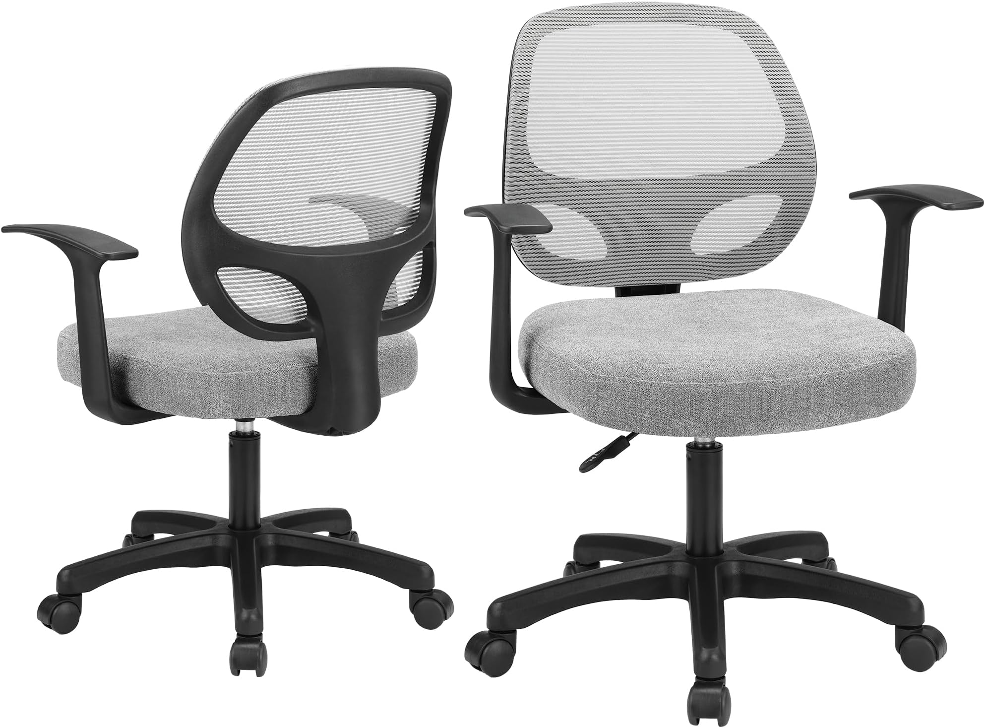 Amazon.com: Home Office Chair Mid Back PC Swivel Lumbar Support ...