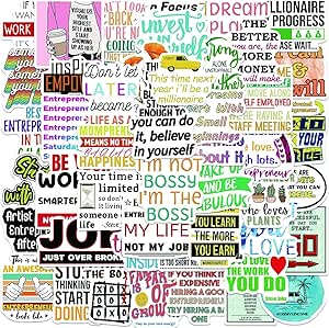 Amazon.com: Entrepreneur Motivational Quotes Stickers, 50PCS ...