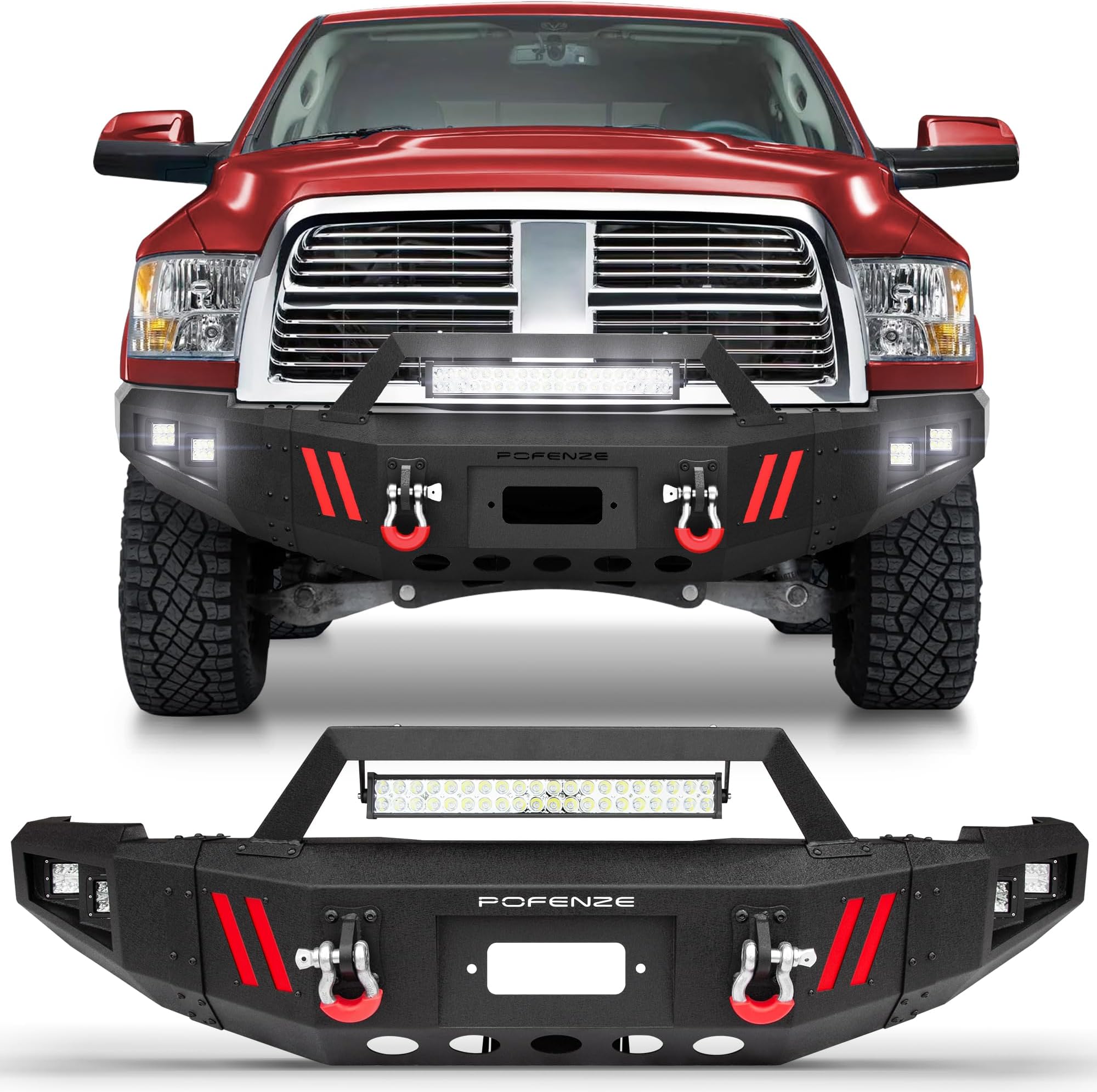 Amazon.com: Longsun Front Bumper Compatible with Dodge Ram 2500 3500 ...