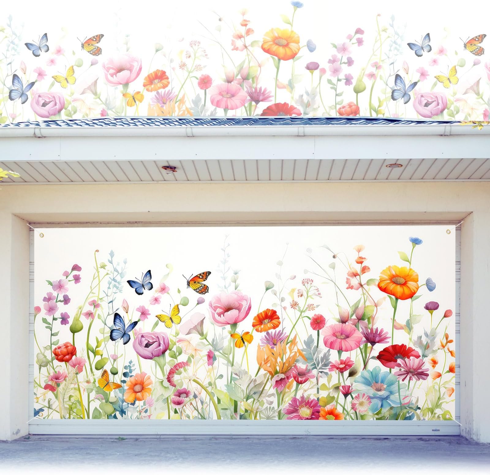 Amazon.com: WovWeave Spring Garage Door Banners Flower Shop Garage ...