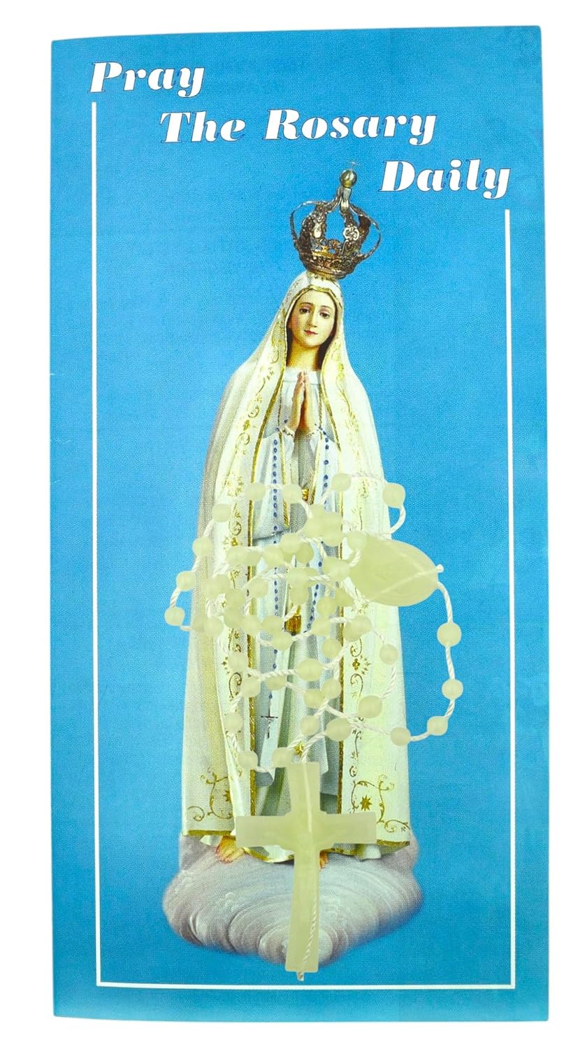 Amazon.com: Pray the Rosary Daily Booklet with glow in the dark rosary ...