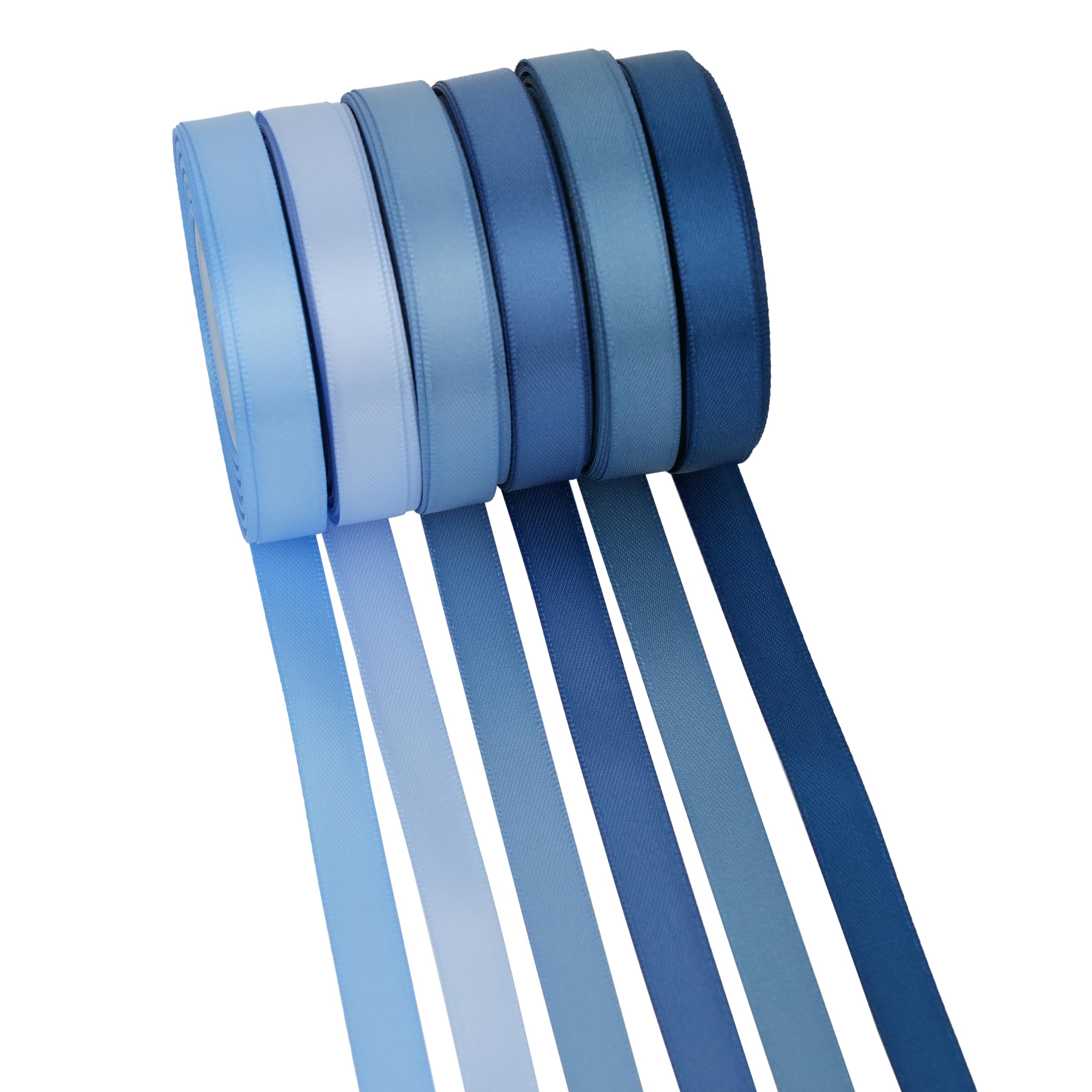 Amazon.com: Mayreel Dusty Blue Satin Ribbon 3/8" Blue Ribbon for Gift ...
