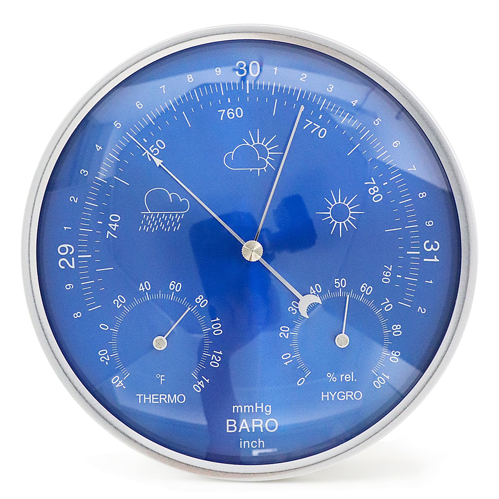 Snapklik.com : Traditional Weather Station Indoor,Barometer Thermometer ...