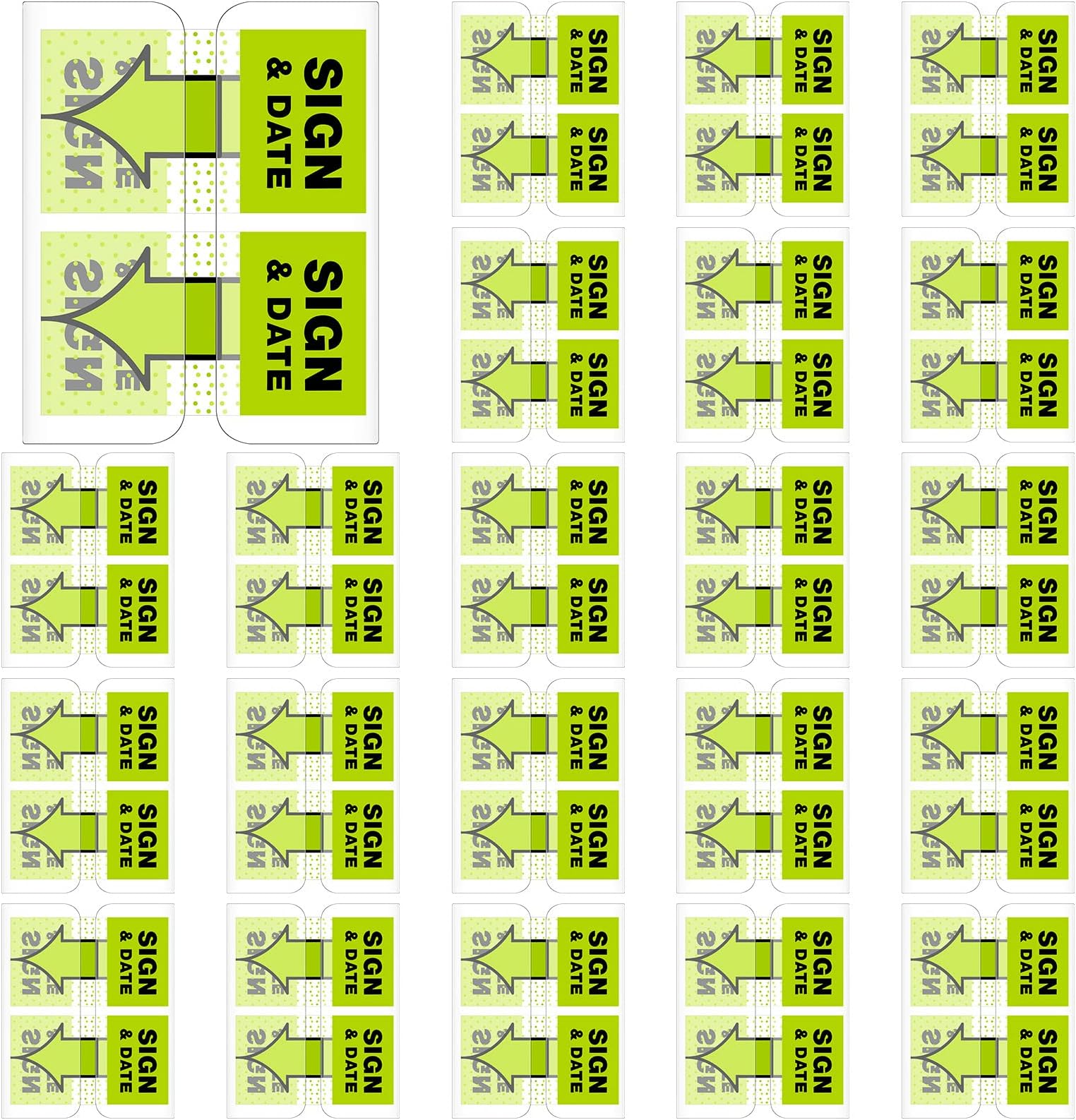 Amazon.com: 1200pcs Sign Here Stickers with Arrow Tab - Easy to Post ...