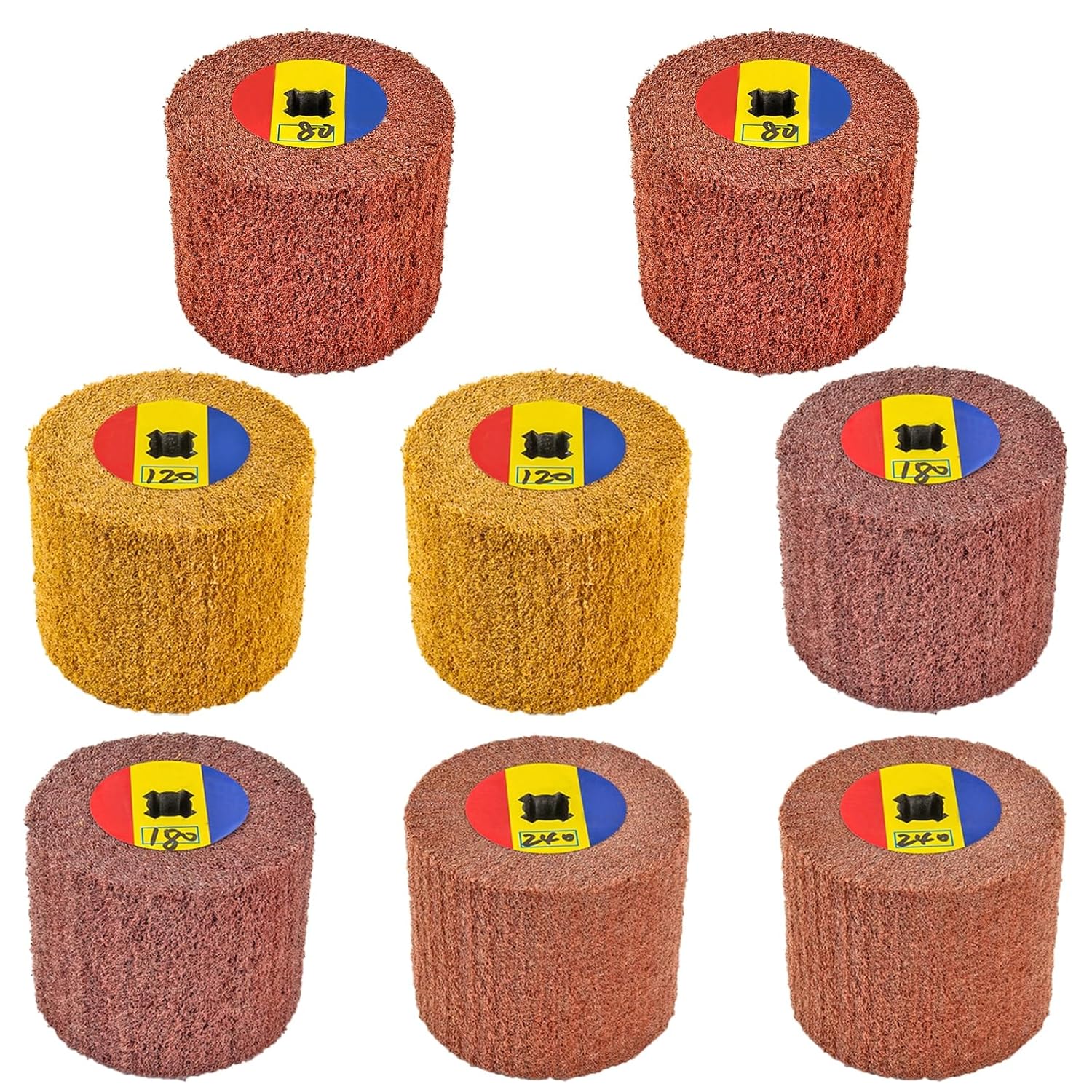 Amazon.com: 8 Pack Non-Woven Abrasive Wire Drawing Burnishing Polishing ...