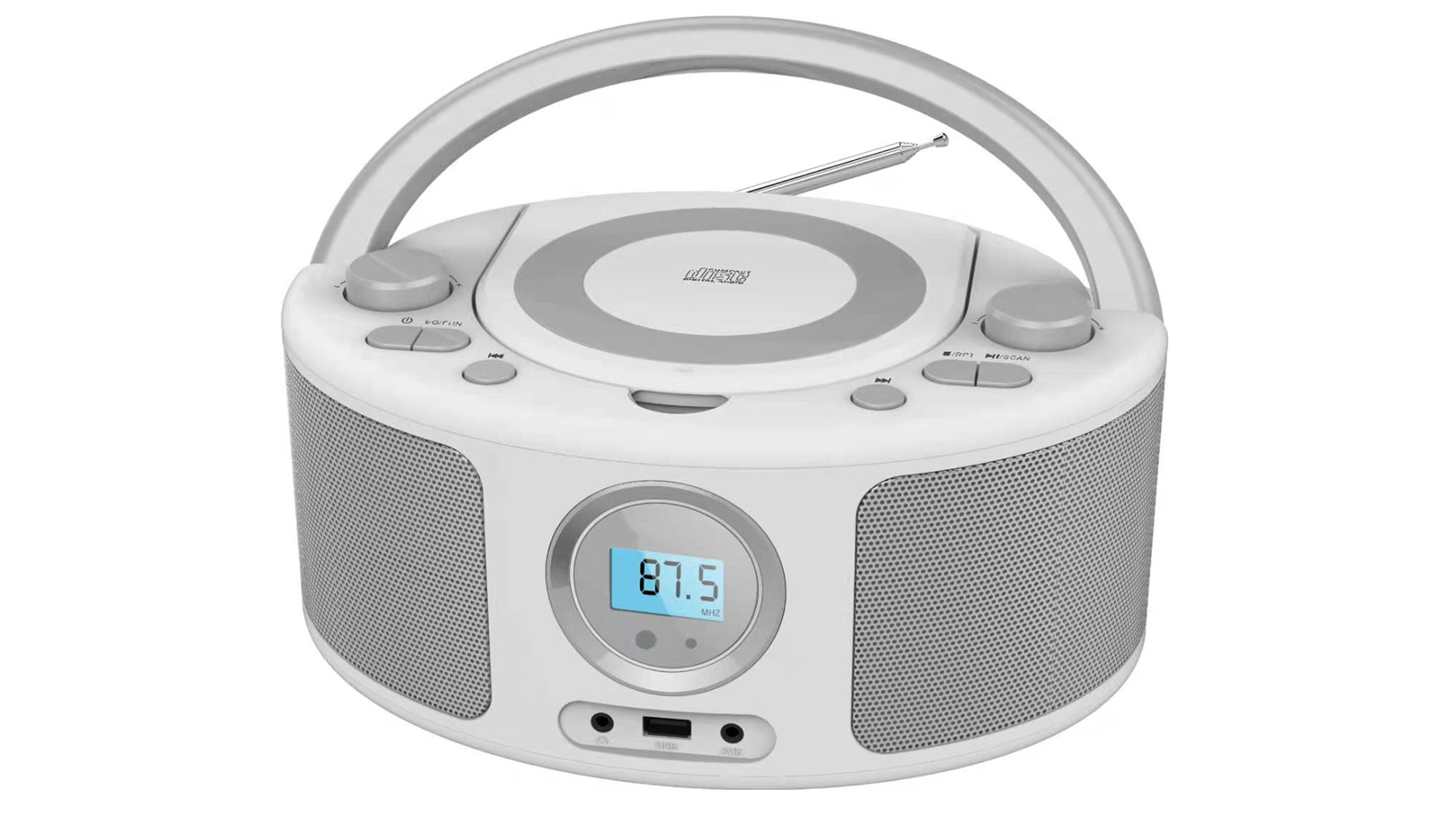 Watch WTB-791 Portable Top Loading CD Player Boombox on Amazon Live