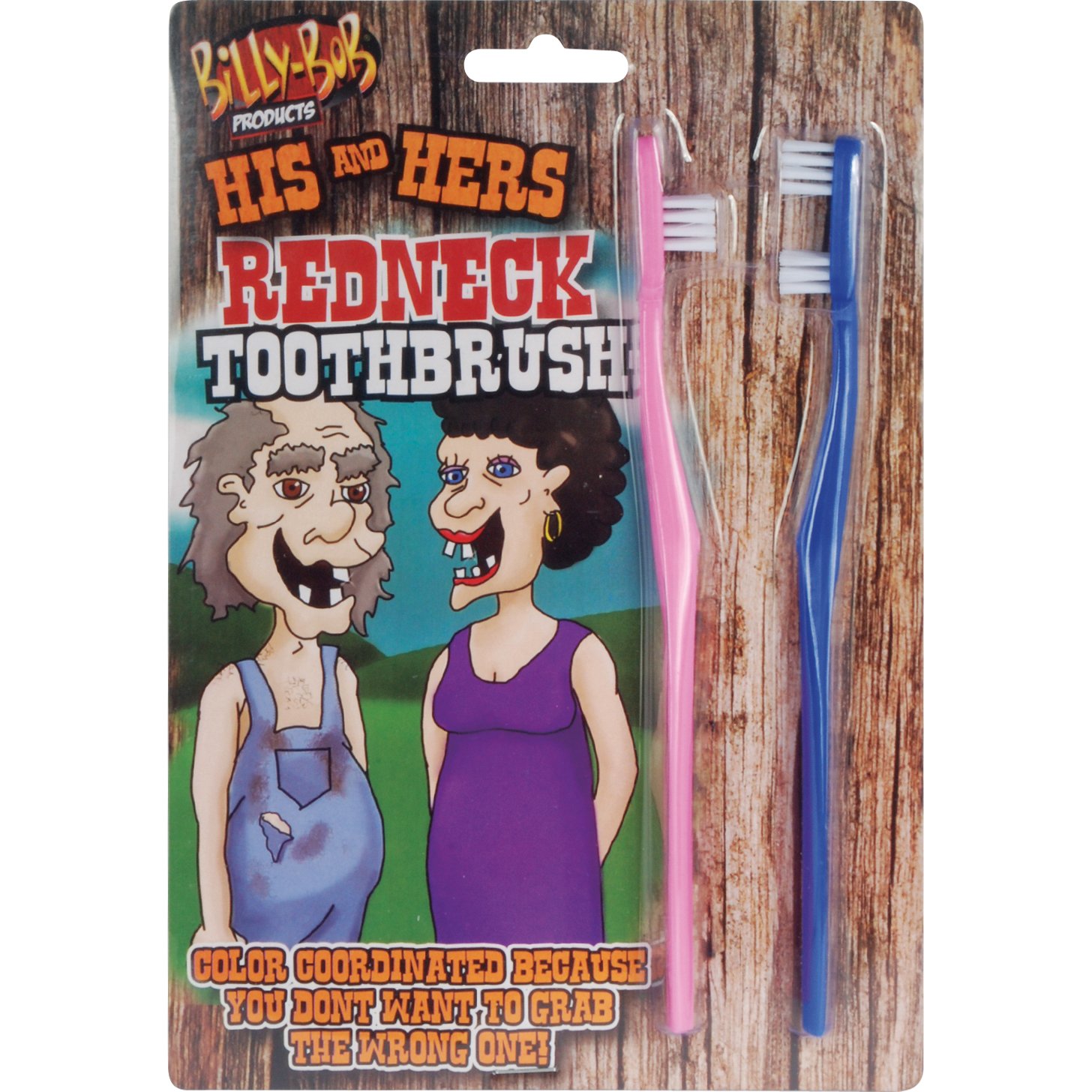 Amazon.com : Billy-Bob His and Hers Redneck Toothbrush Hillbilly 4" Gag ...