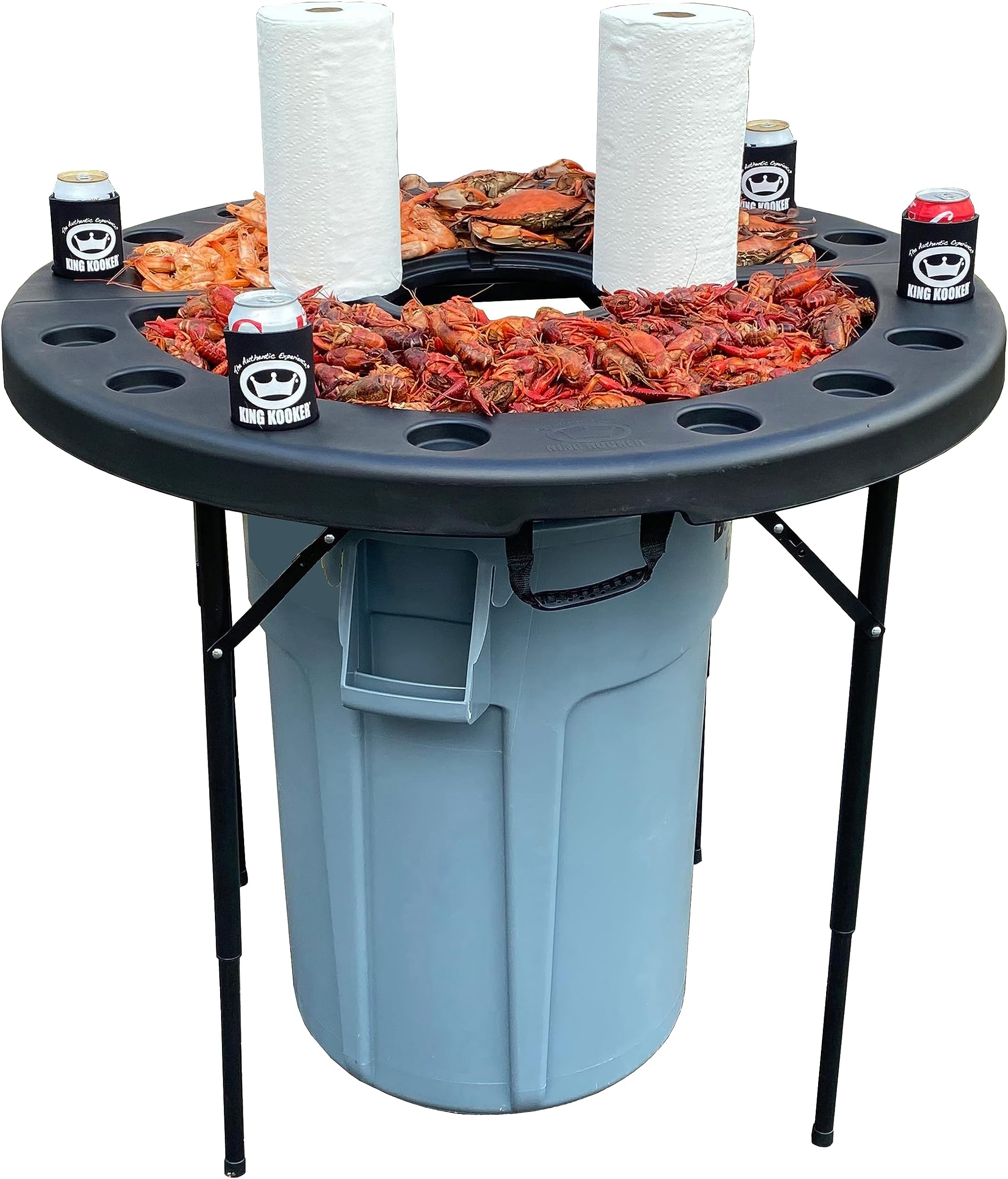 Amazon.com: BayTec Crawfish Table - Plastic Barrel Table Top for BBQs ...