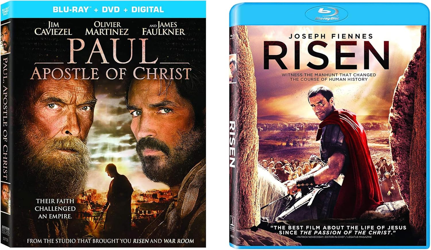 Bible Movie Bundle Risen/ Paul Apostle of Christ Blu-Ray: Amazon.co.uk ...